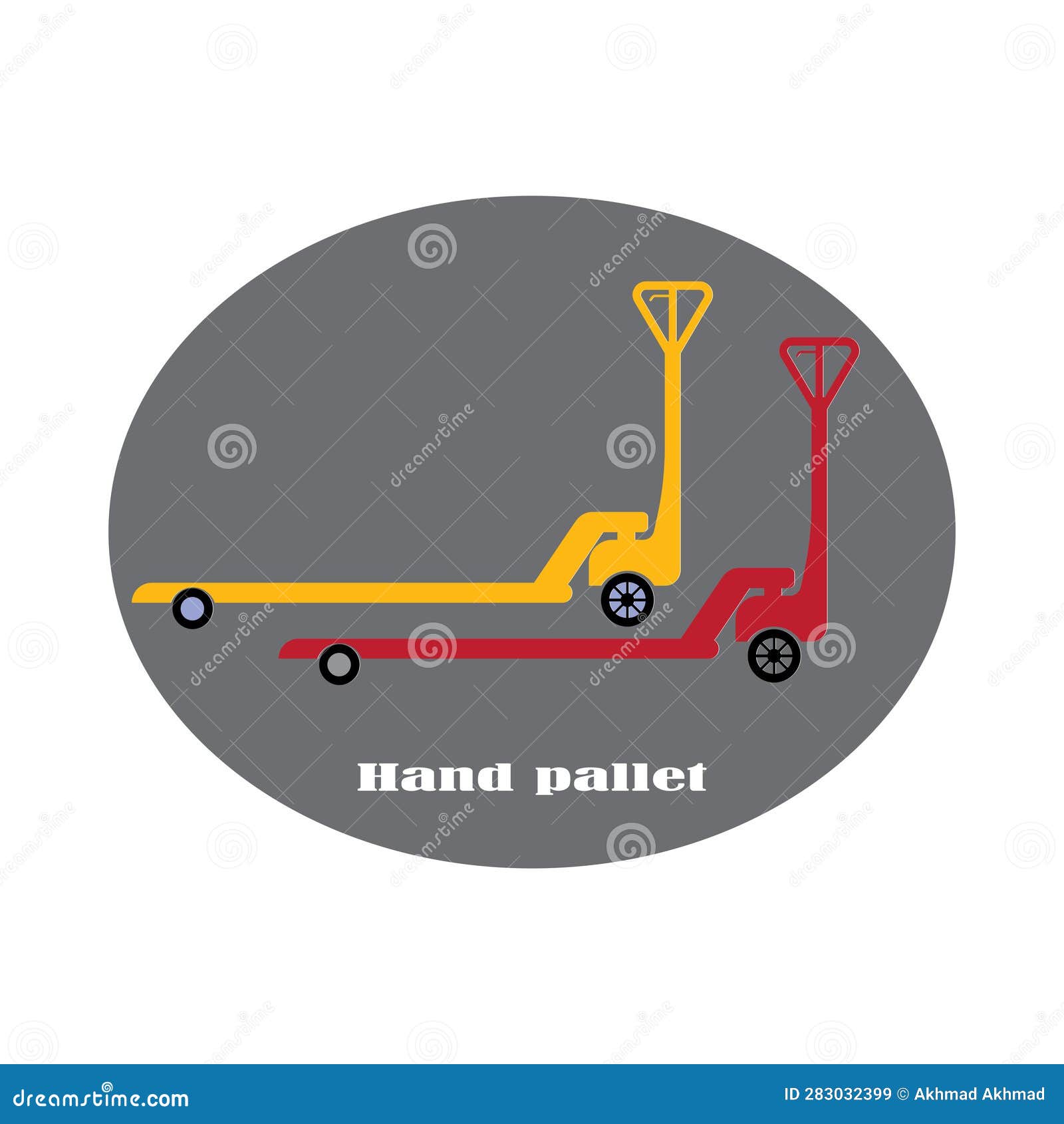 Hand pallet icon stock vector. Illustration of storage - 283032399