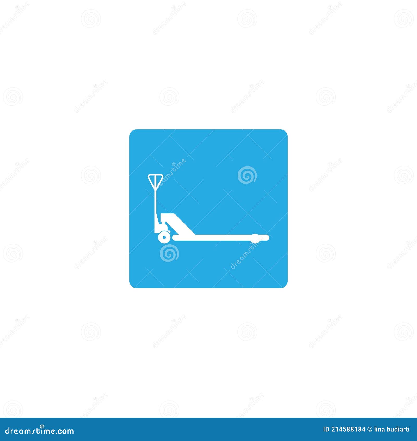 Hand pallet icon stock vector. Illustration of vector - 214588184