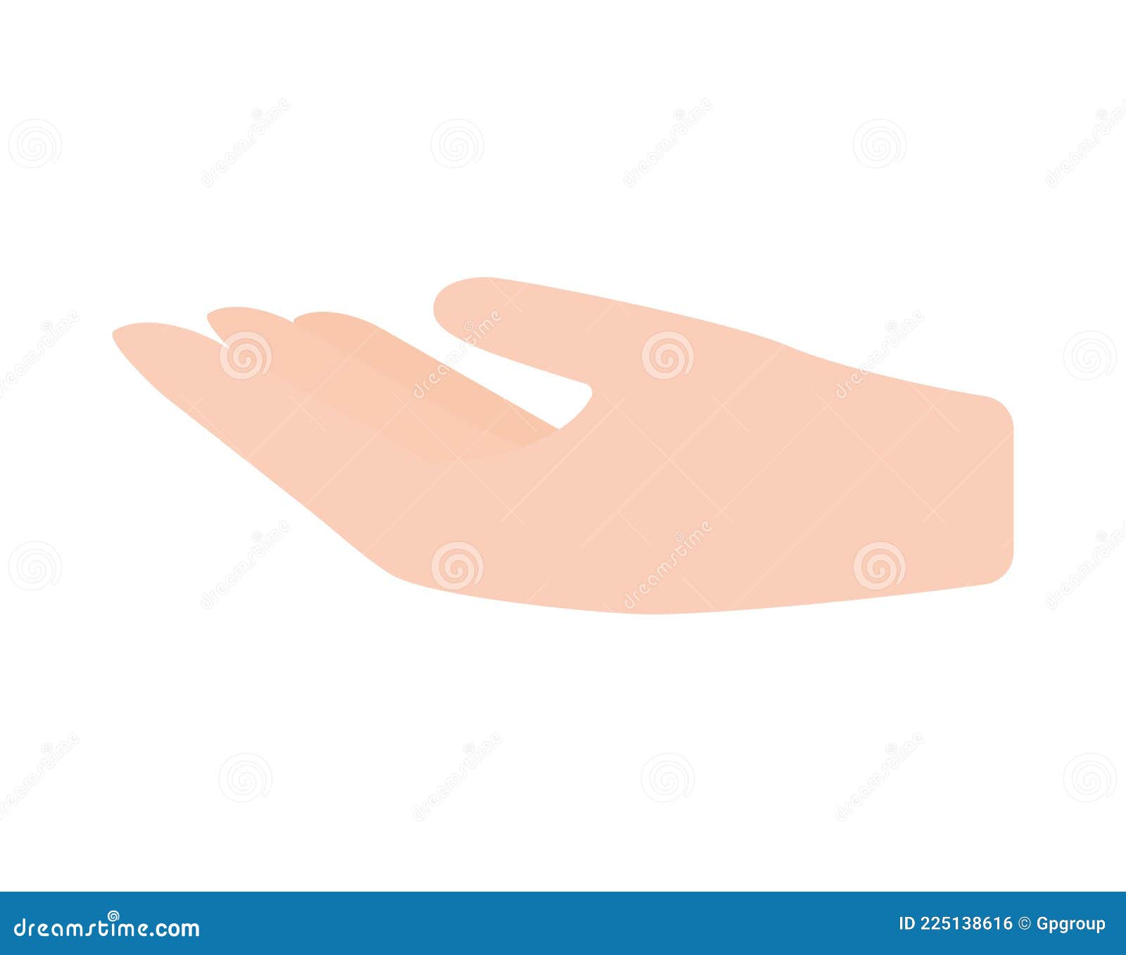 Hand palm design stock vector. Illustration of design - 225138616