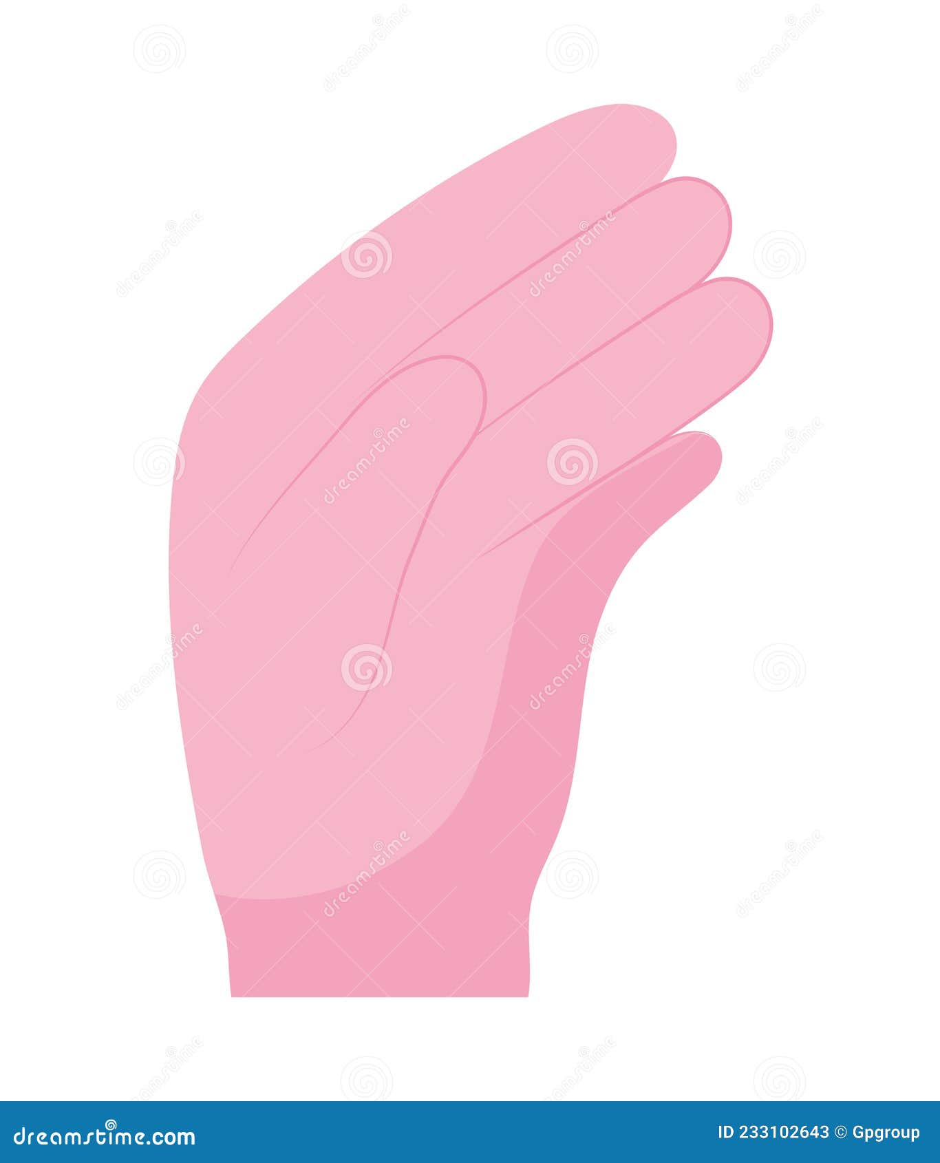 Hand palm illustration stock vector. Illustration of lefthand - 233102643
