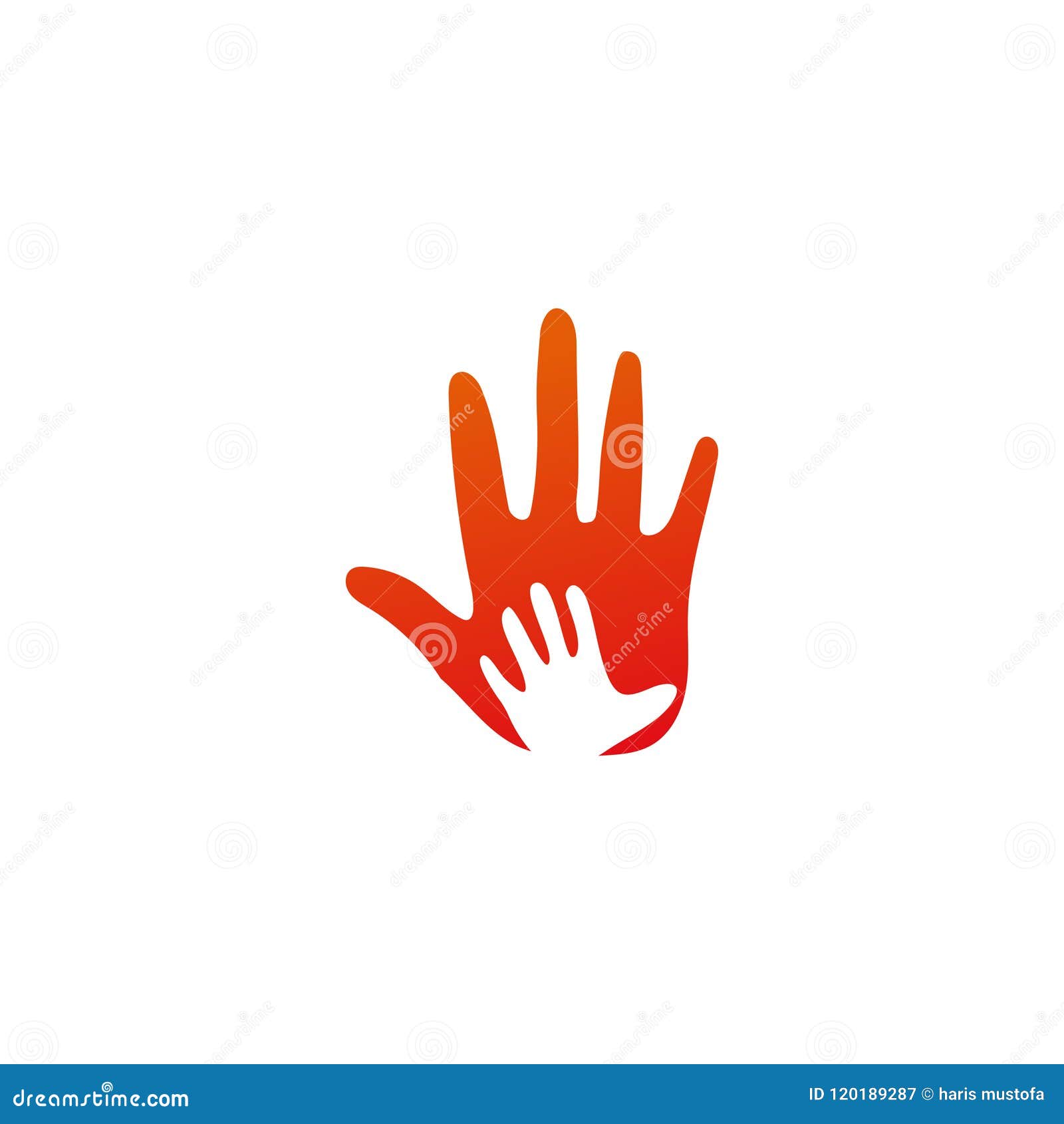 Hand Palm Logo Icon Template L Stock Vector - Illustration of leaf ...