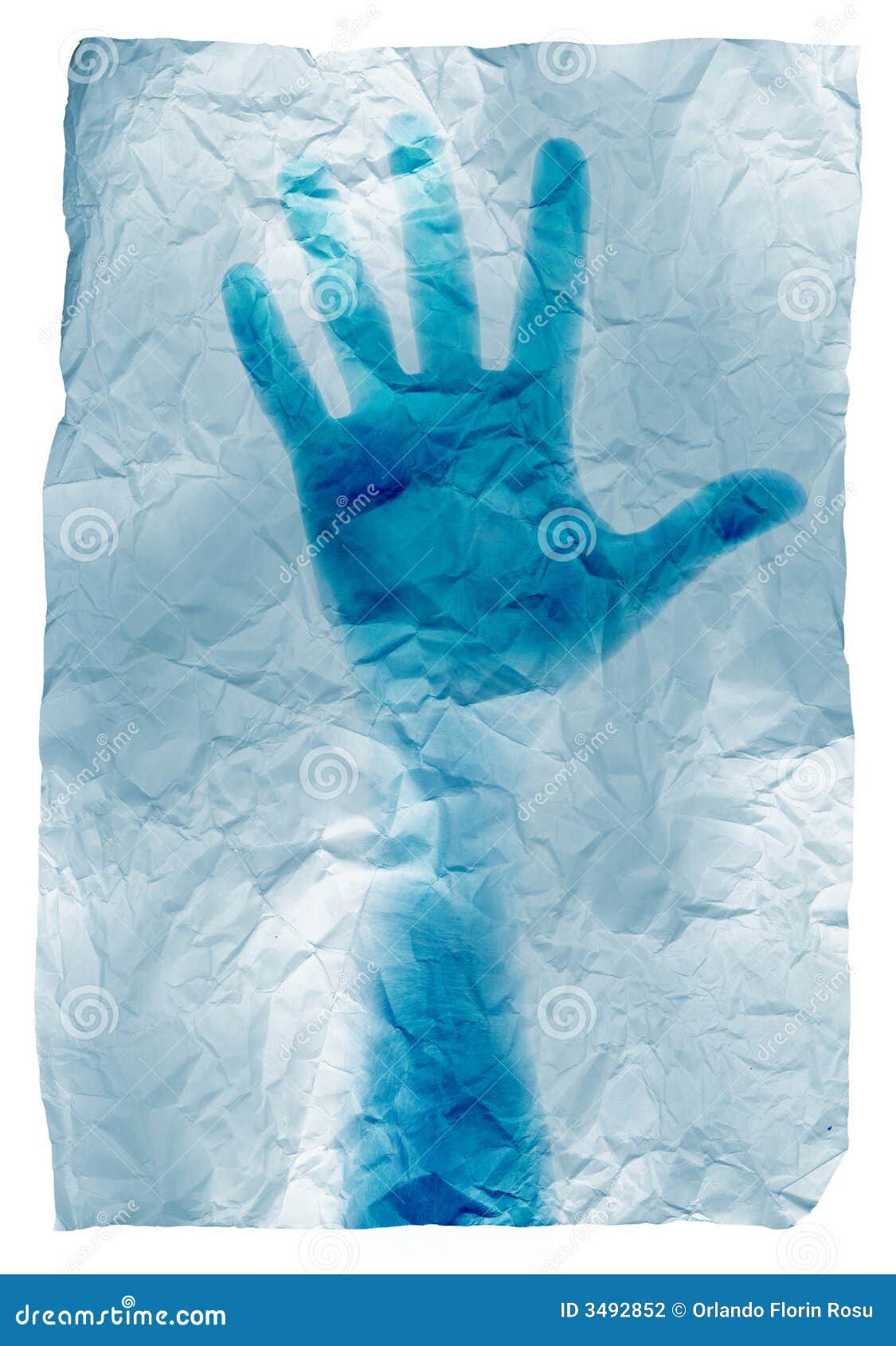 Hand on paper stock illustration. Illustration of texture - 3492852