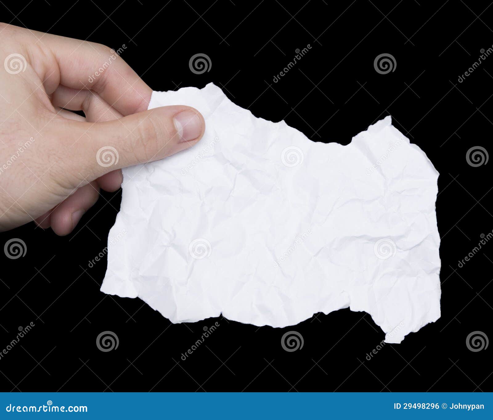 Hand and paper note stock photo. Image of pattern, paper - 29498296