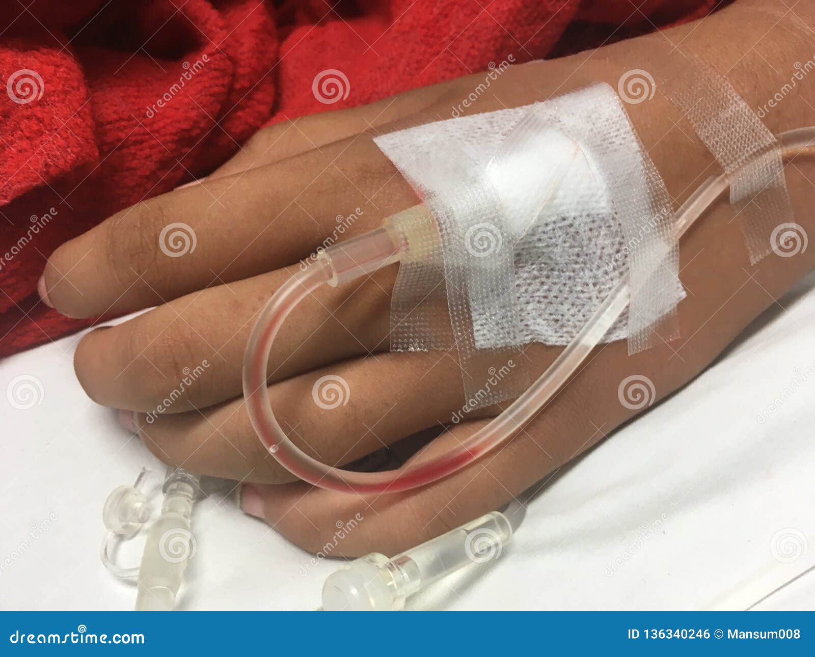 Hand Patient on Hospital Bed Stock Photo - Image of infusion, sick ...