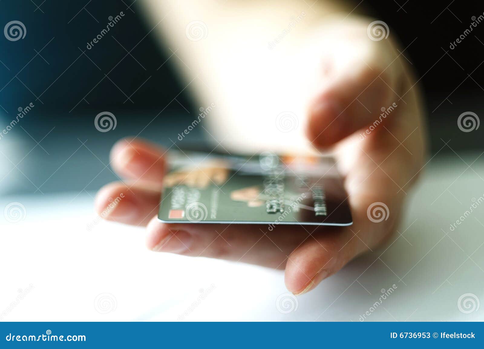 Hand Paying with Credit Card Stock Image - Image of brown, credit: 6736953