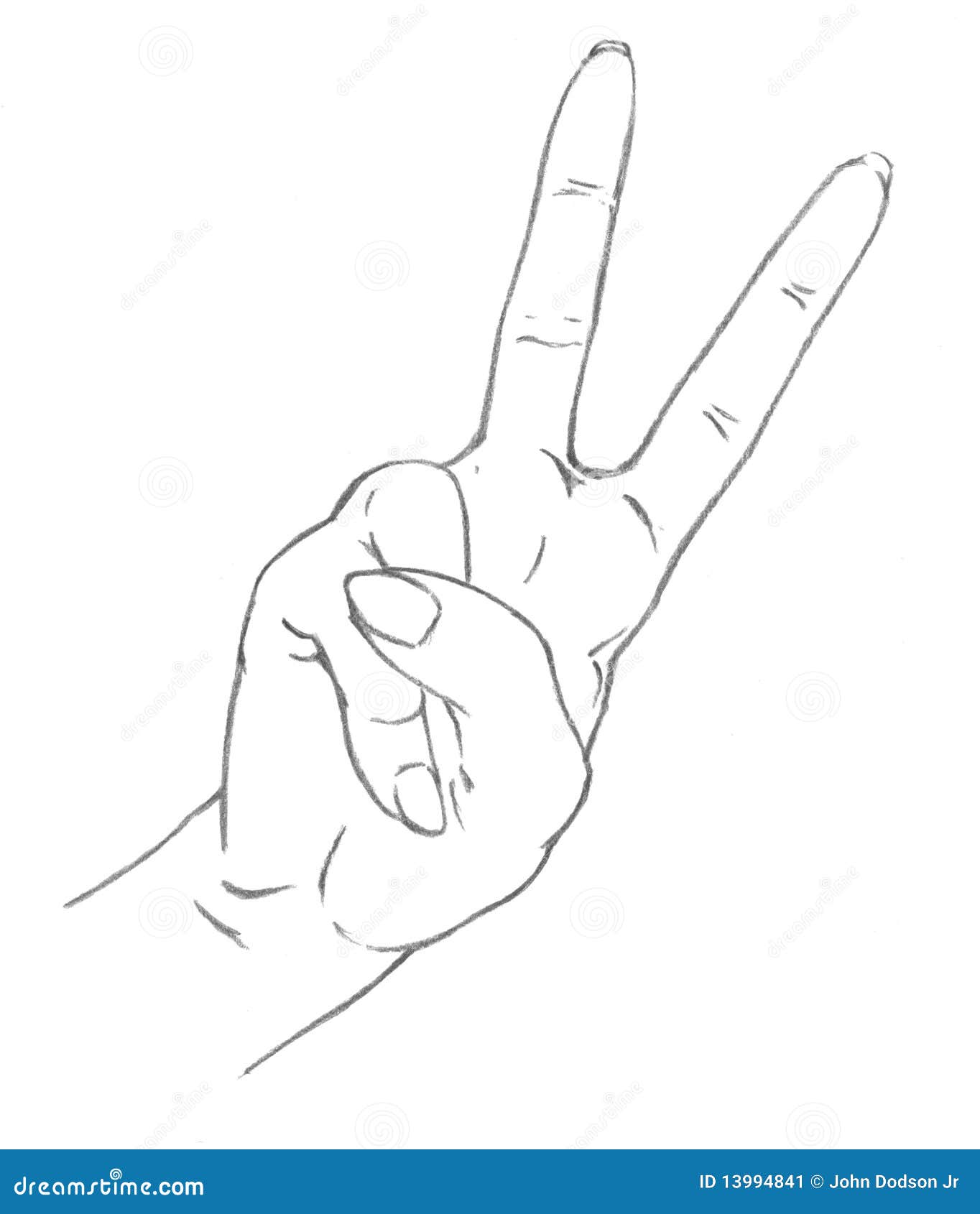Hand Peace stock illustration. Illustration of animal - 13994841