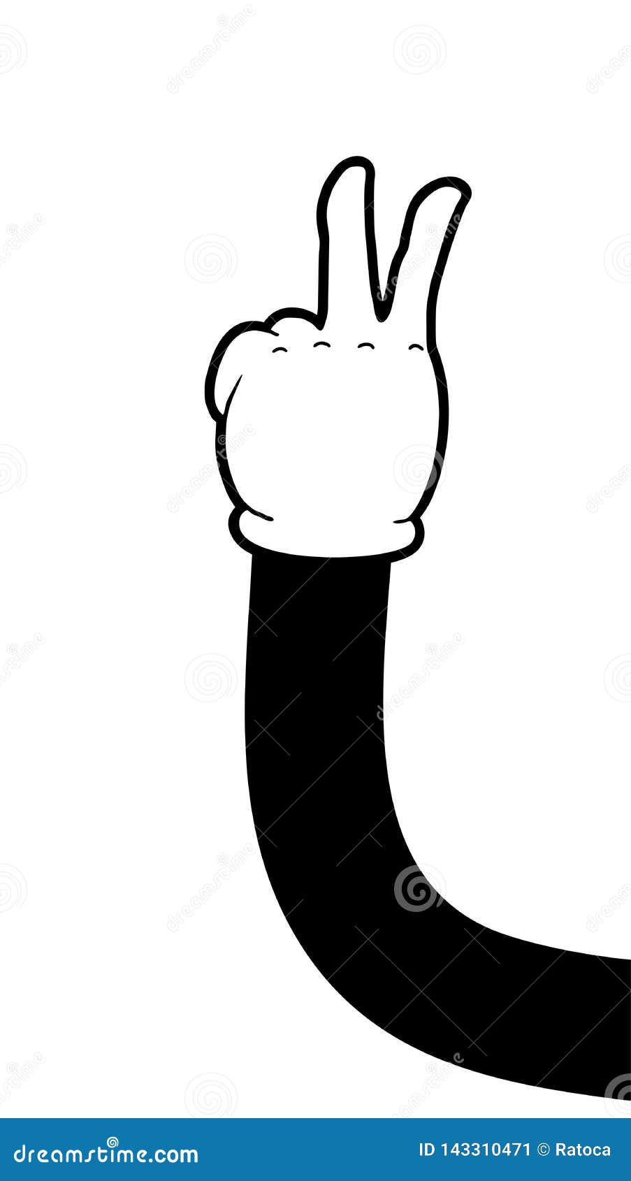 Hand peace symbol stock vector. Illustration of hand - 143310471