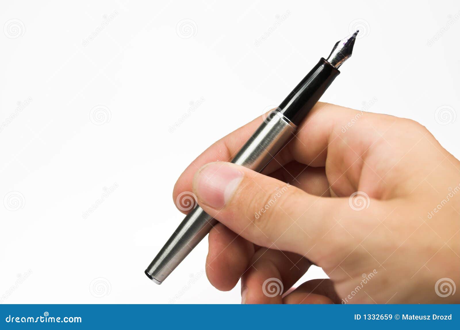 Hand With Pen Picture. Image: 1332659