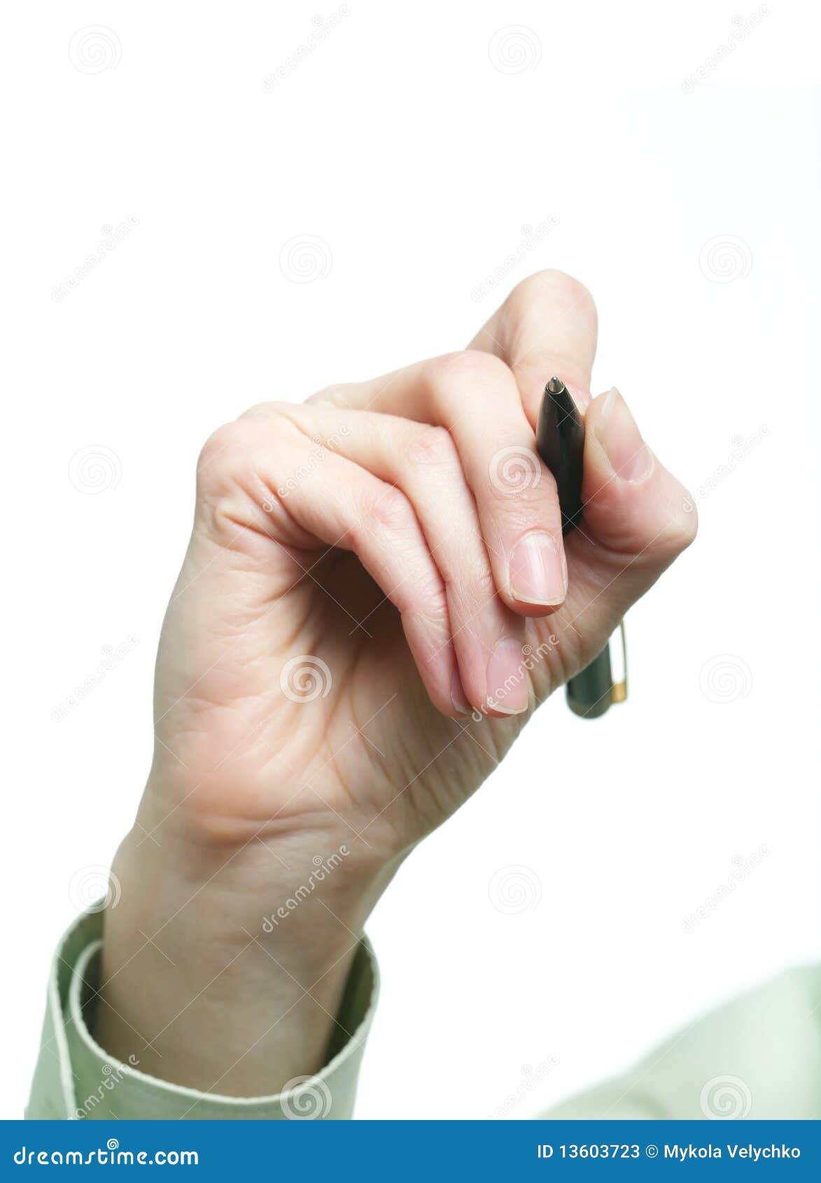 Hand with pen stock image. Image of hand, person, intelligence - 13603723