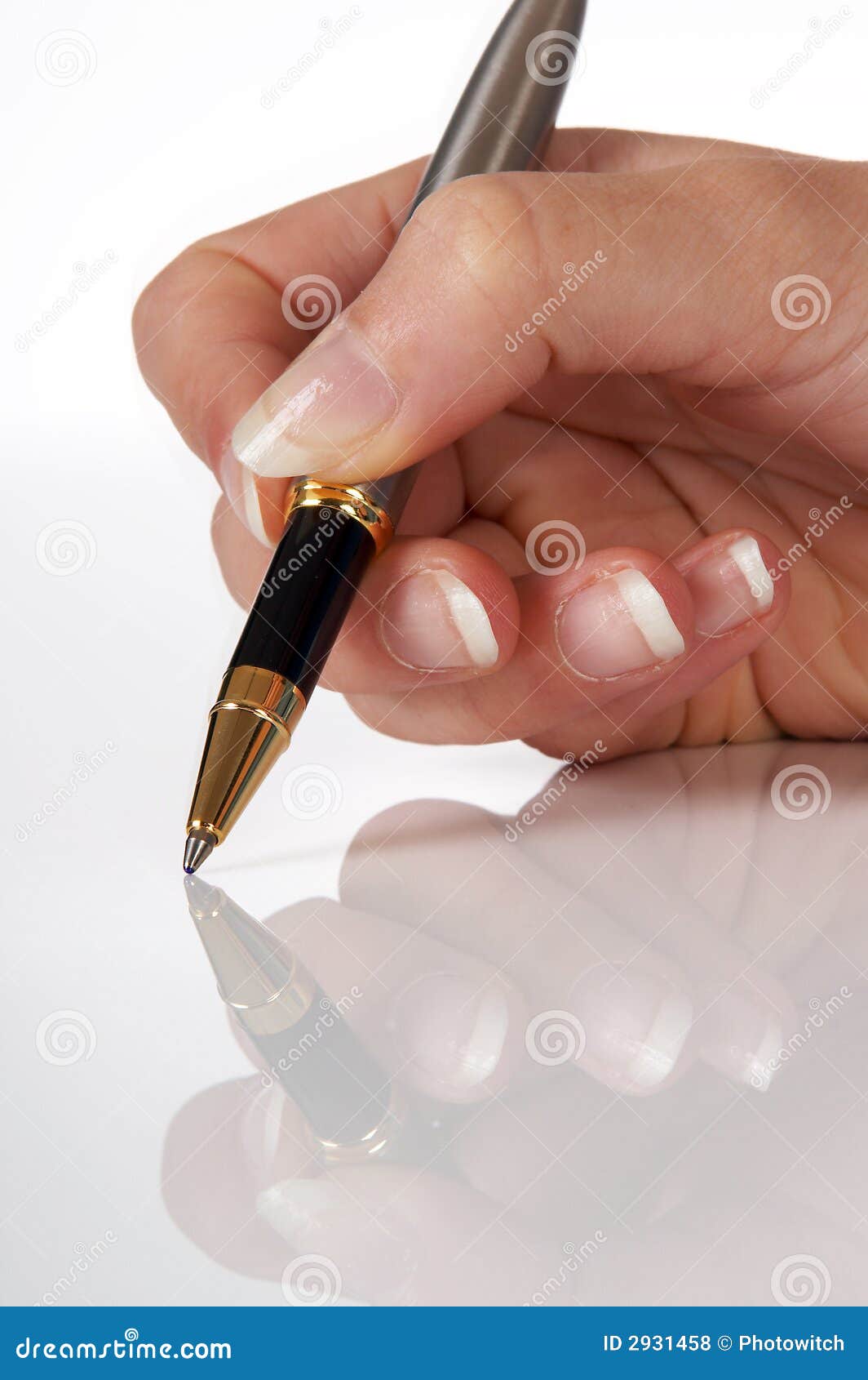 Hand and pen stock photo. Image of agreement, isolated - 2931458