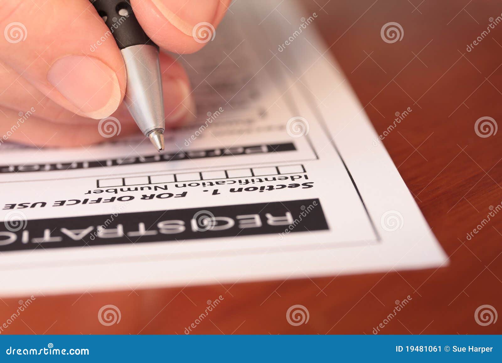 Completing The Form Royalty-Free Stock Photo | CartoonDealer.com #34177941