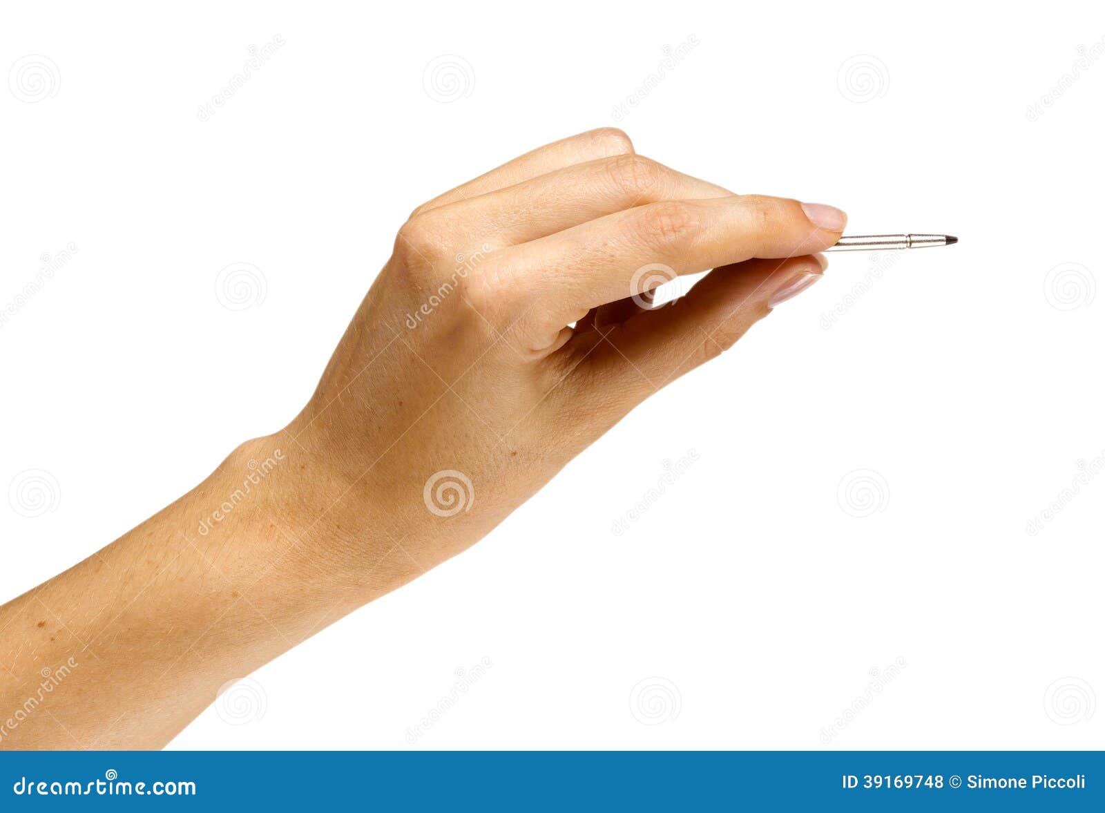 Hand with pen stock photo. Image of lotions, makeup, fingers - 39169748