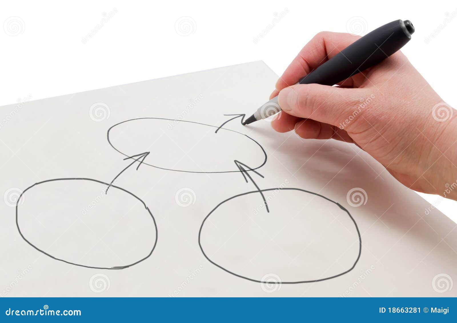 Drawing Chart Representing Growth Royalty-Free Stock Photo ...