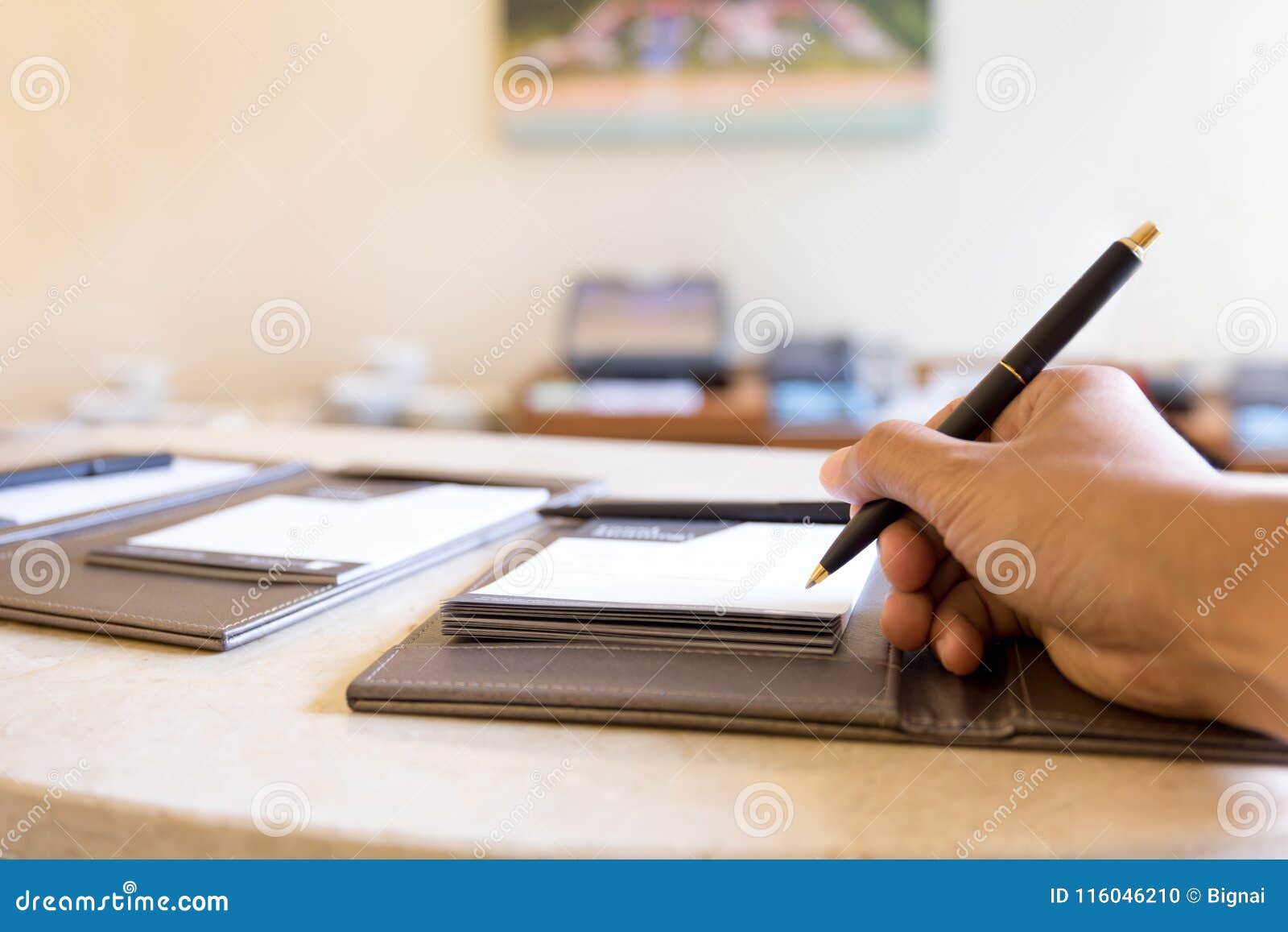 Hand with Pen Filling Application Form Stock Photo - Image of ballpoint ...