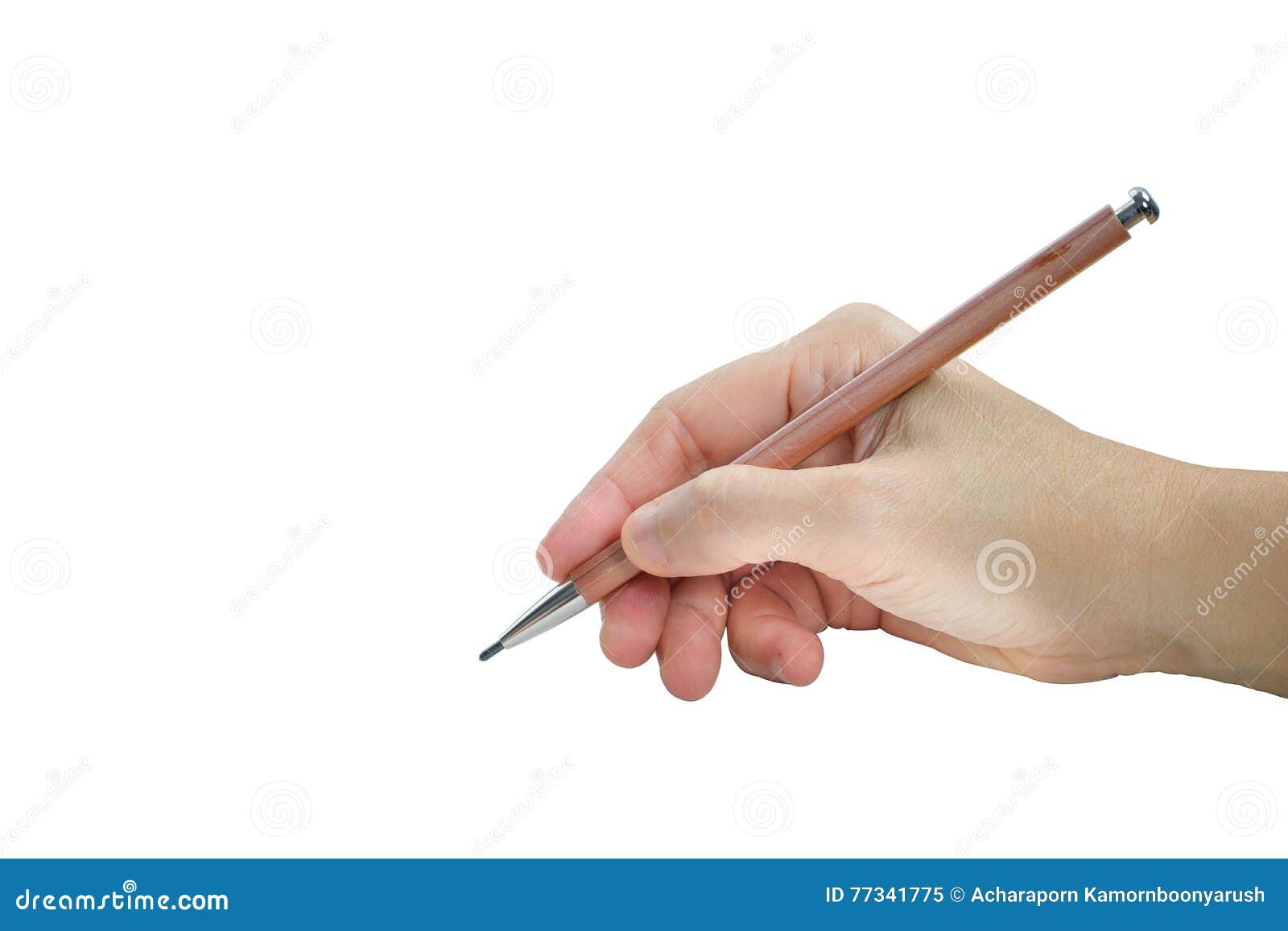 Hand with Pencil Writing Something Stock Image - Image of female ...