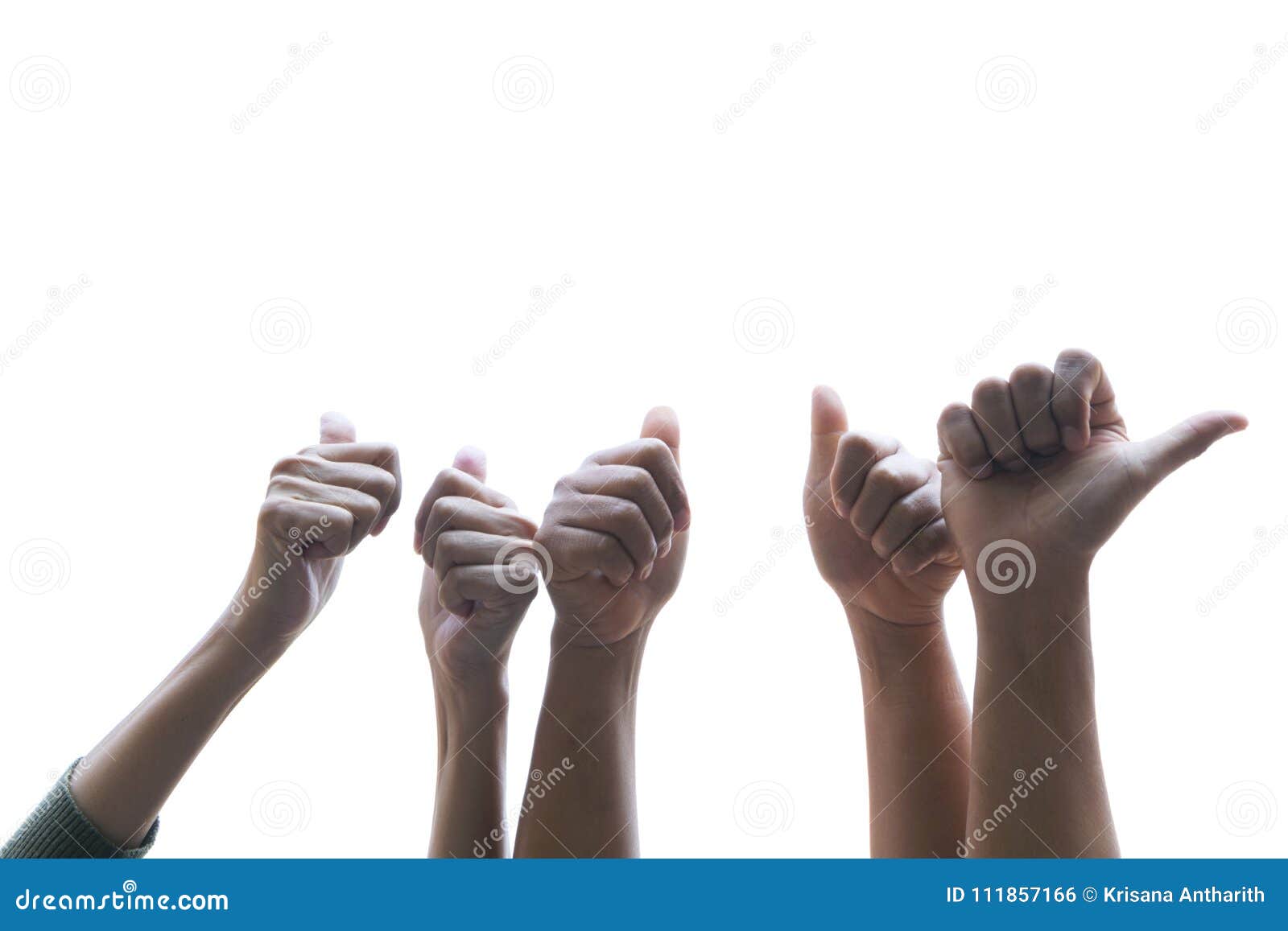 Hand of People Arm Raising Up Showing Power Strong with Sky Back Stock ...