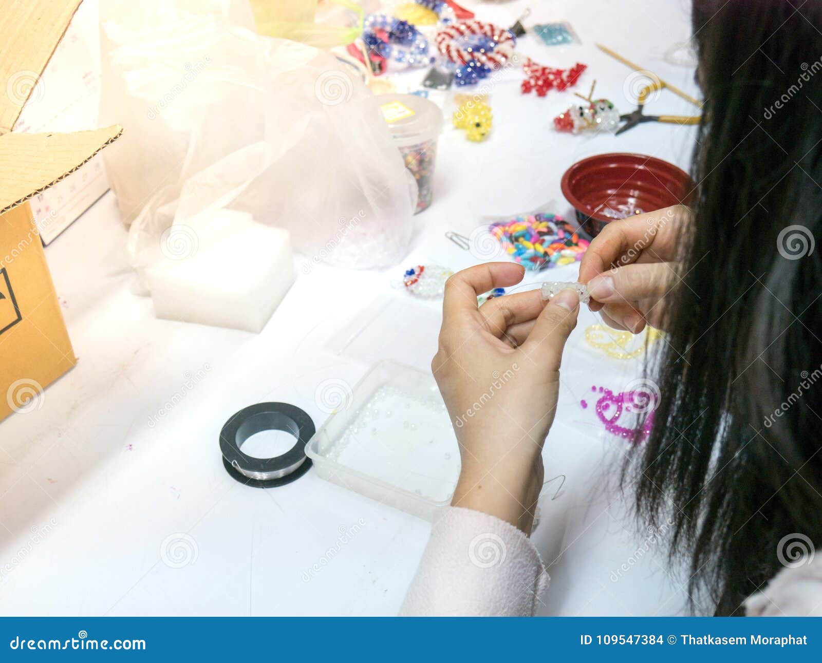 Hand craft work stock photo. Image of strap, work, craft - 109547384