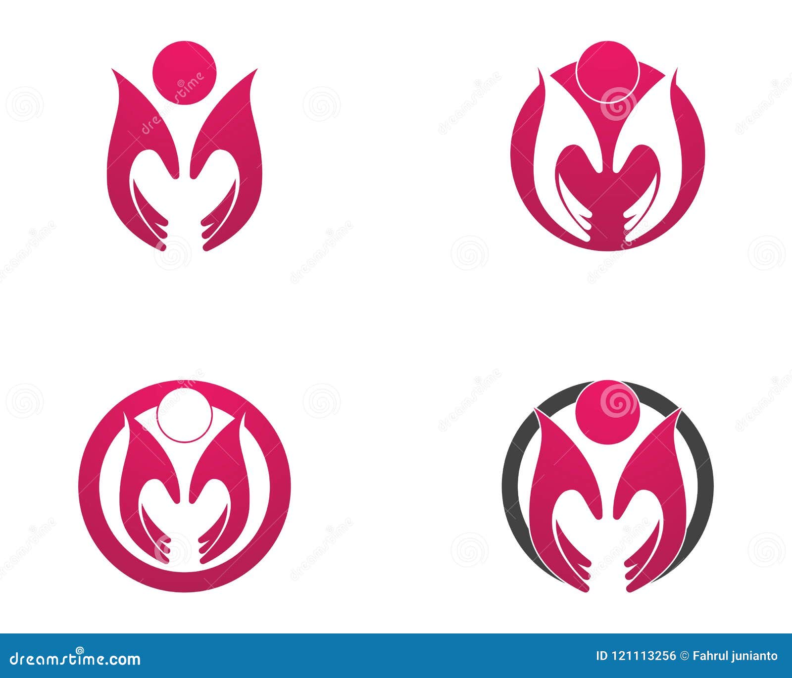 Hand People Logo Vector Template Stock Vector - Illustration of hand ...