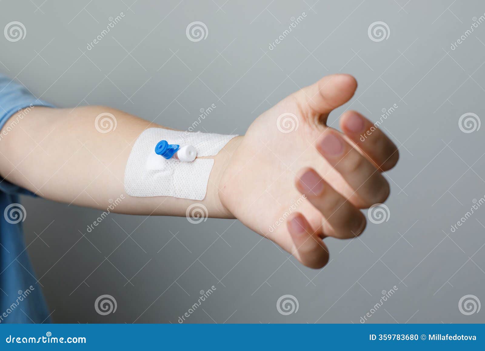 Peripheral Venous Catheter For Intravenous Infusion. Stock Photography ...