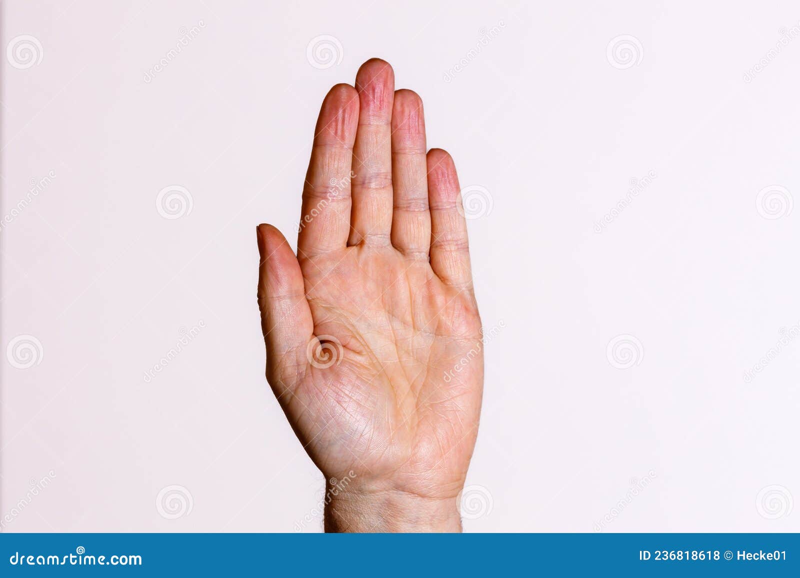 A hand with 5 finger stock photo. Image of gesture, gesturing - 236818618