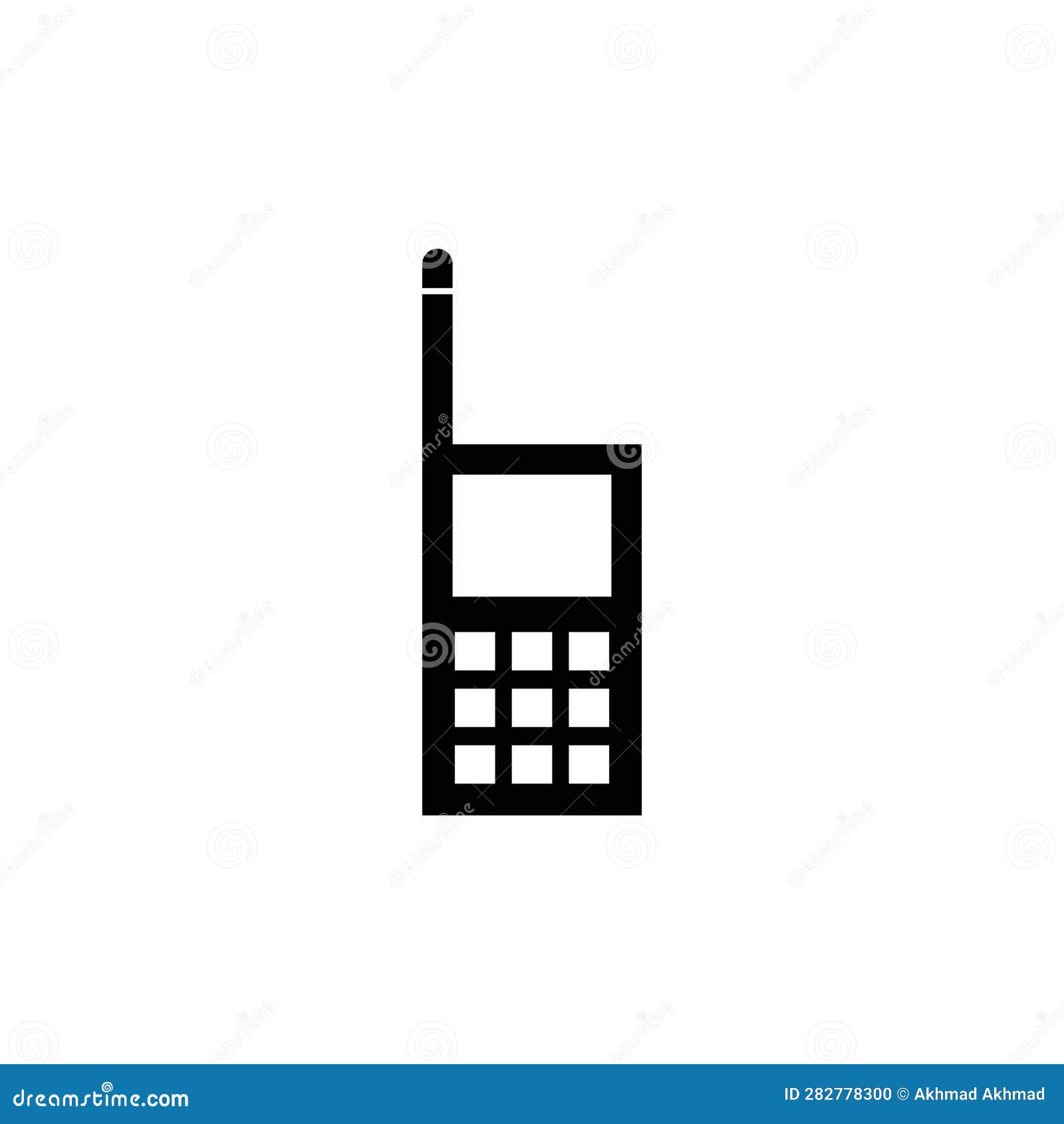 Hand phone icon stock vector. Illustration of network - 282778300