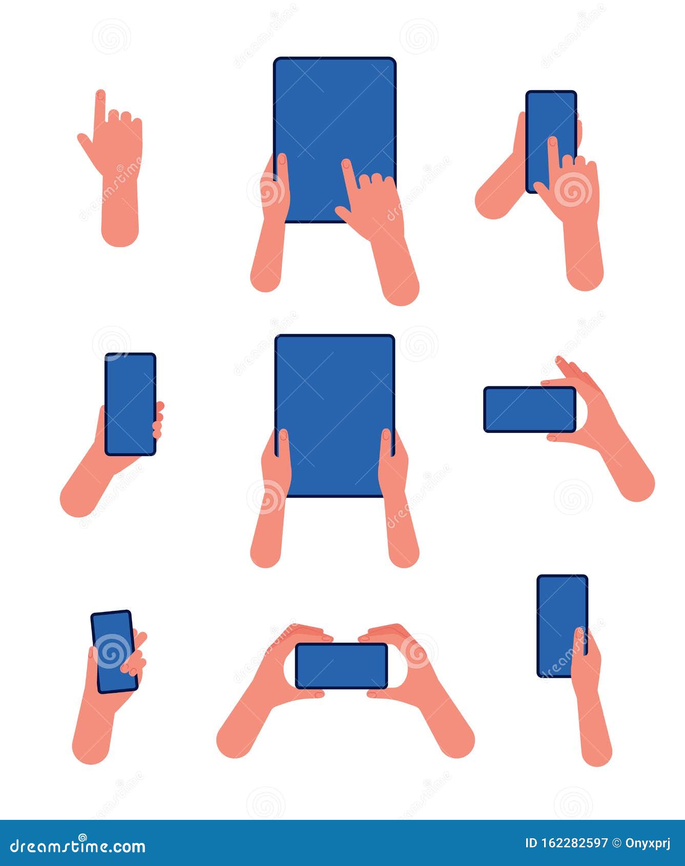 Hand Using Tablet Vector Stock Illustrations – 4,479 Hand Using Tablet ...