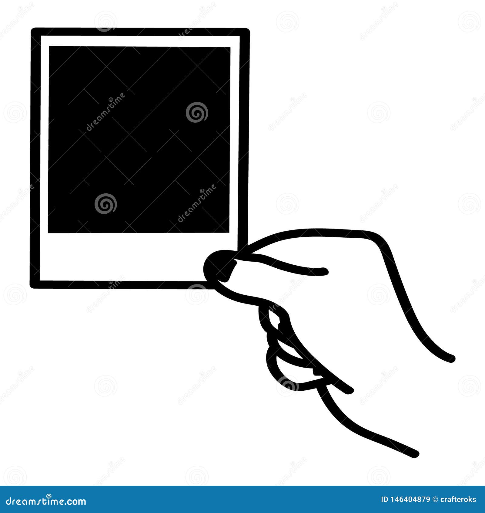 Hand Photo Frame Vector Illustration by Crafteroks Stock Vector ...