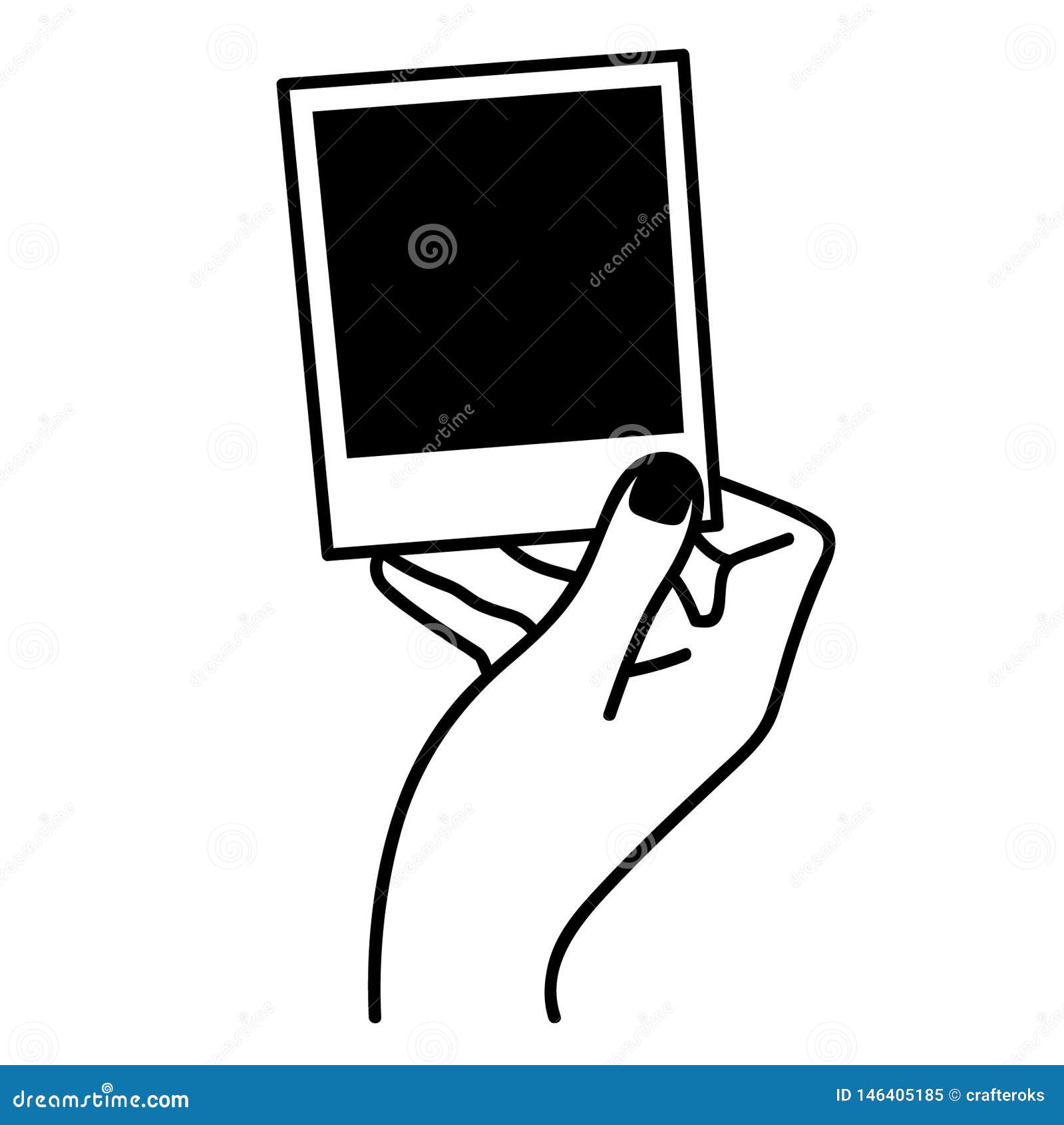 Hand Photo Frame Vector Illustration by Crafteroks Stock Vector ...