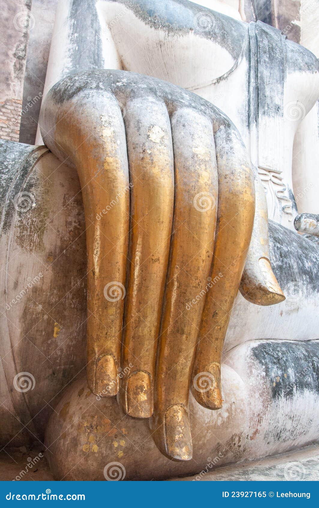 Hand of Phra Atchana, Sri Chum Temple Stock Image - Image of sculpture ...