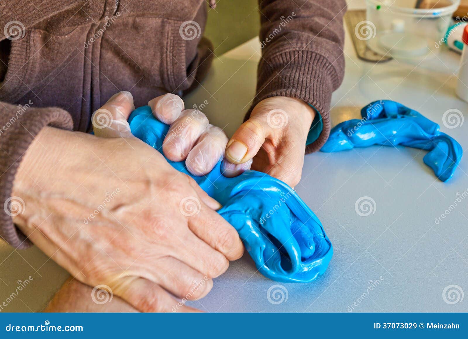 Hand Physiotherapy To Recover a Stock Image - Image of pain, recovery ...