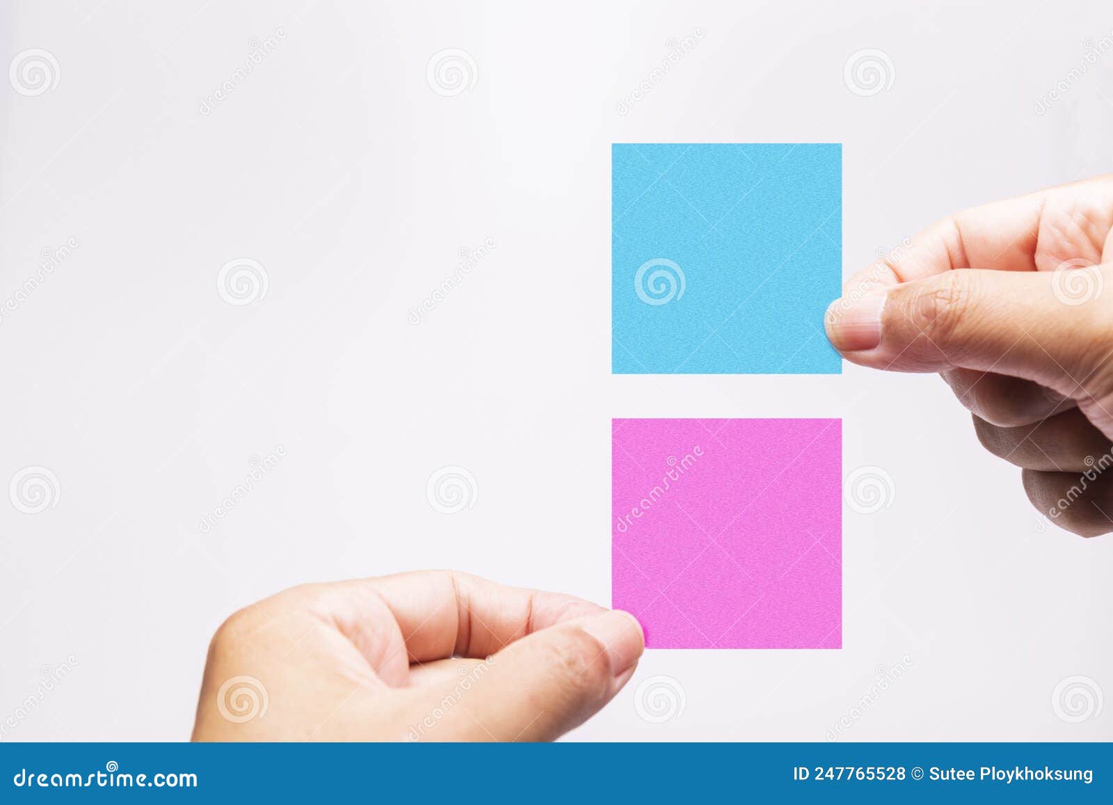 Hand Pick Post it Paper on Brainstorm Board Stock Photo - Image of ...
