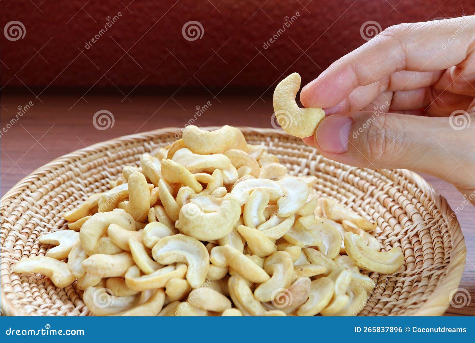 Hand Picking Cashew Nut Kernels from Its Pile Stock Photo - Image of ...