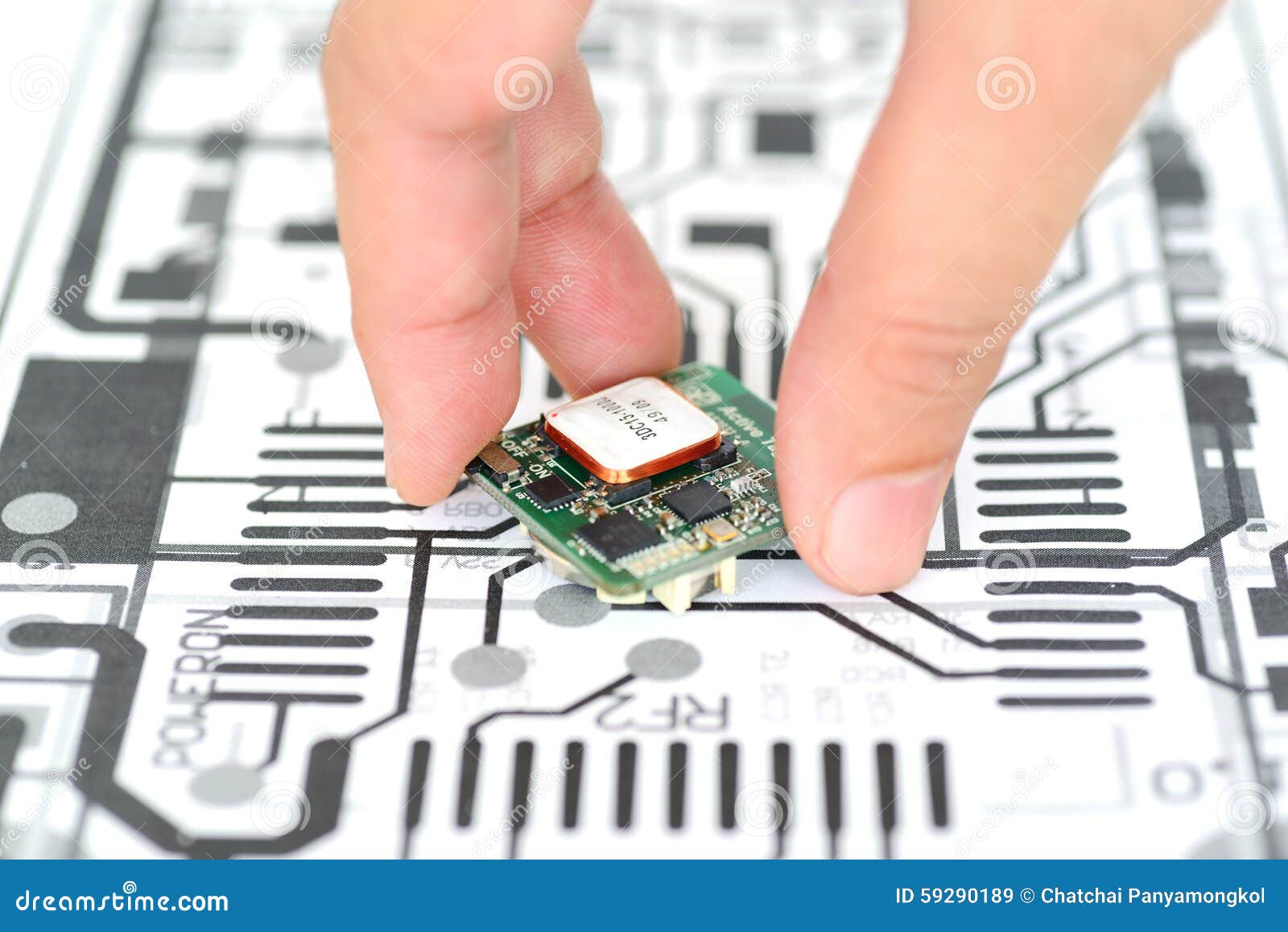 Hand Picking Electronics Device Stock Image - Image of repair ...