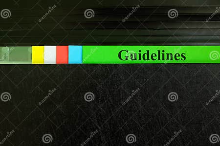 Hand Picking Guidelines File Record in Black Binder Folder. Work ...
