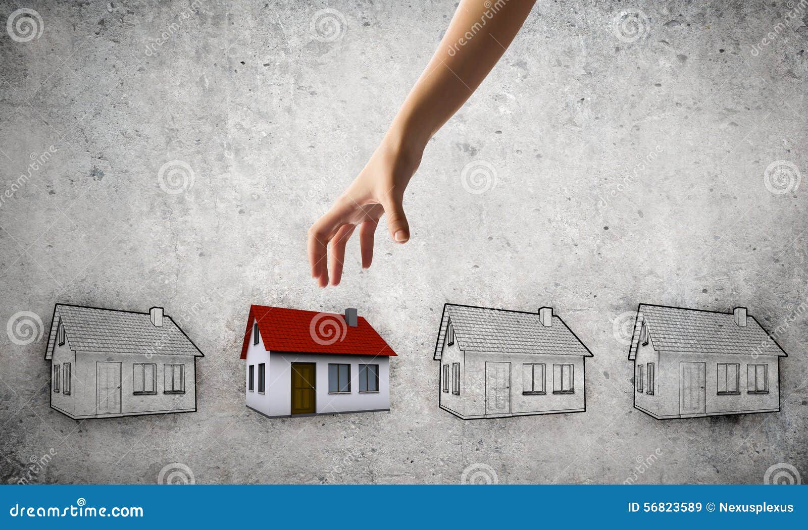 Hand picking home stock image. Image of house, mortgage - 56823589