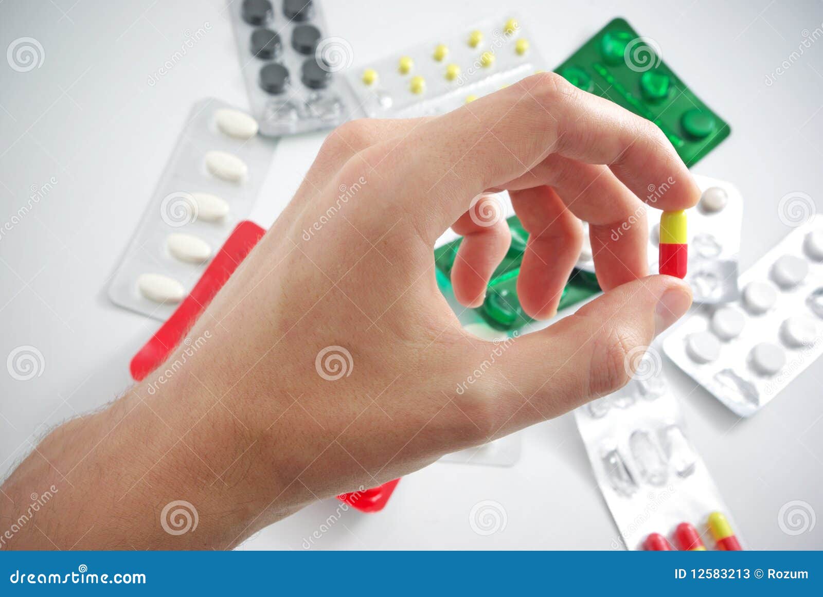 Hand with pill stock image. Image of ideas, capsule, antibiotic - 12583213