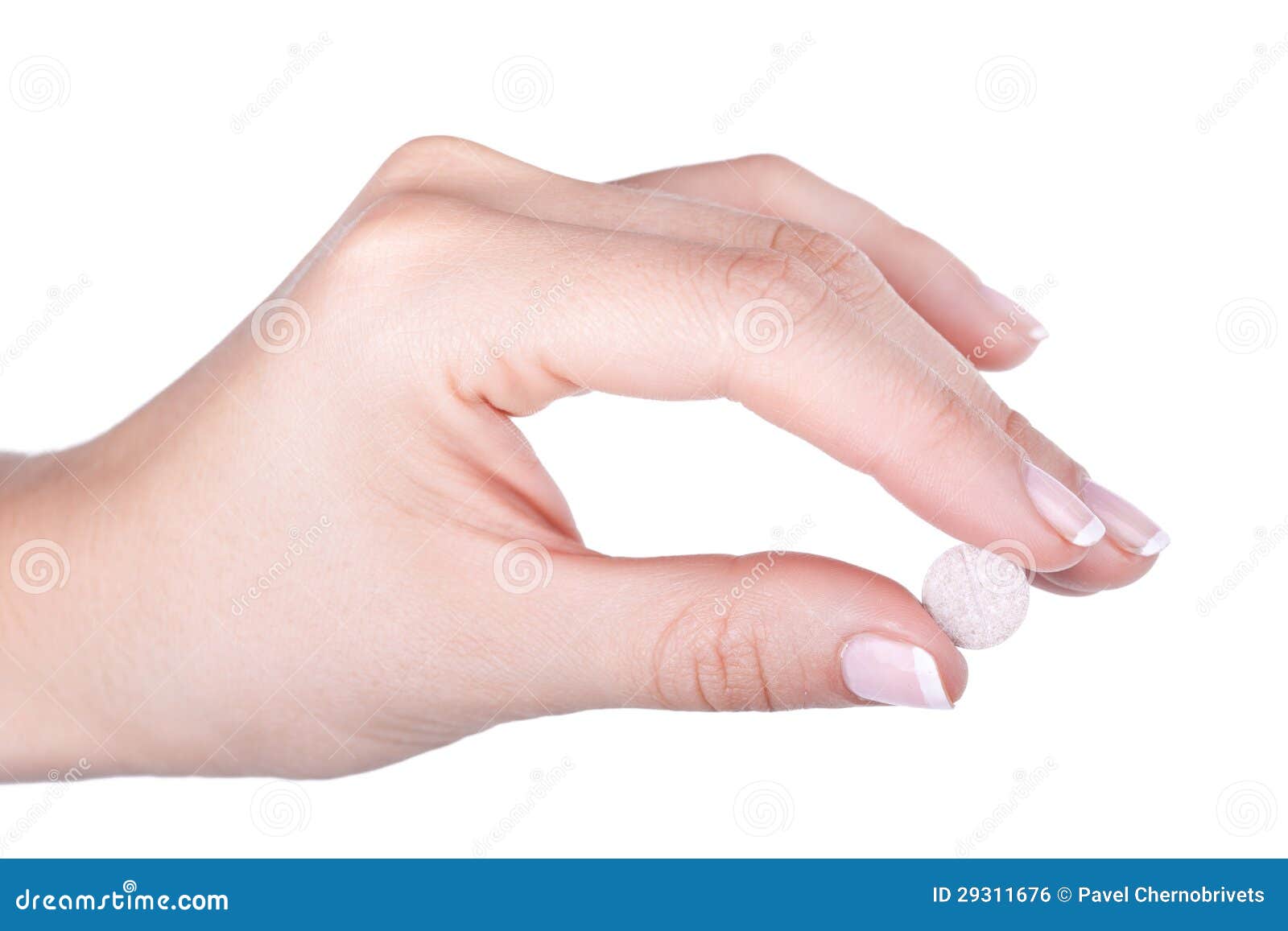 Hand with pill stock photo. Image of medicine, protection - 29311676