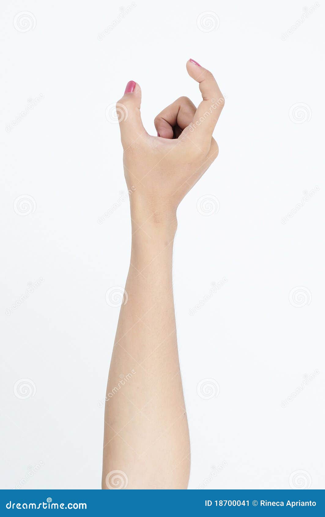 Hand pinching stock image. Image of clutch, hollow, insert - 18700041