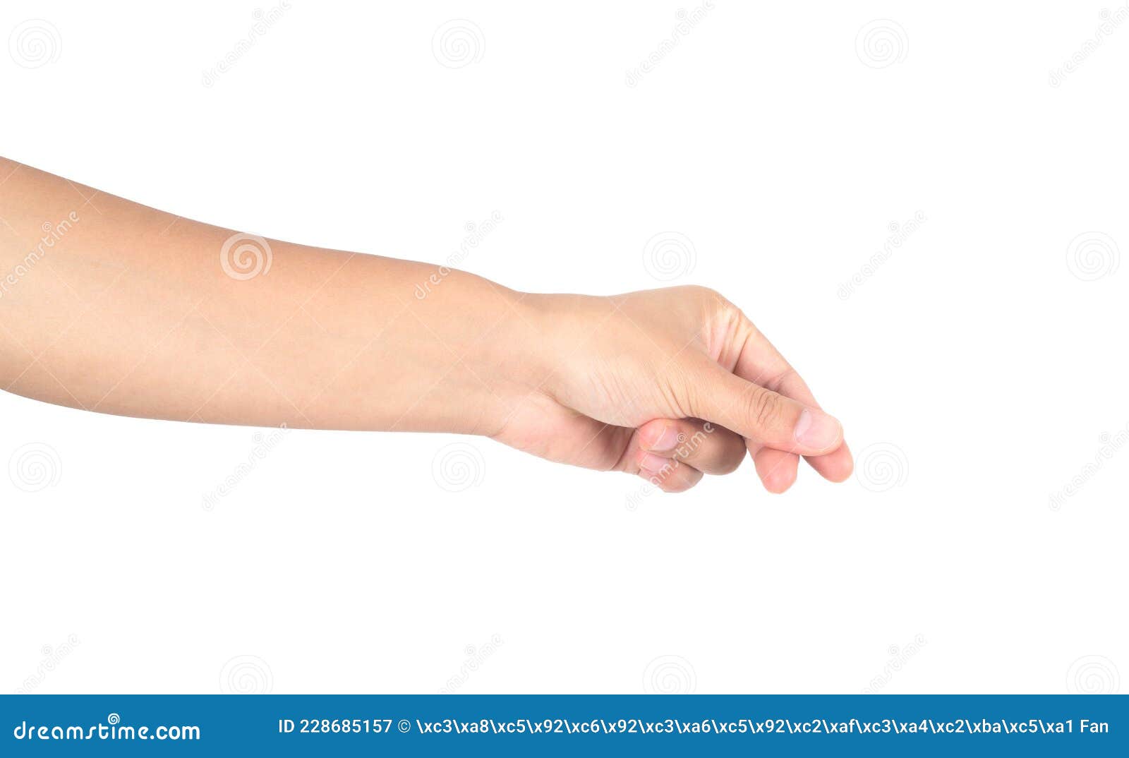 A Hand Pinching Slice Kurobuta Pork With Marble Texture With Chopsticks ...