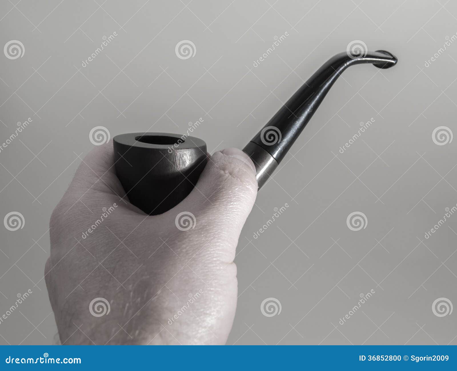 Hand with a pipe stock photo. Image of hand, tobacco - 36852800