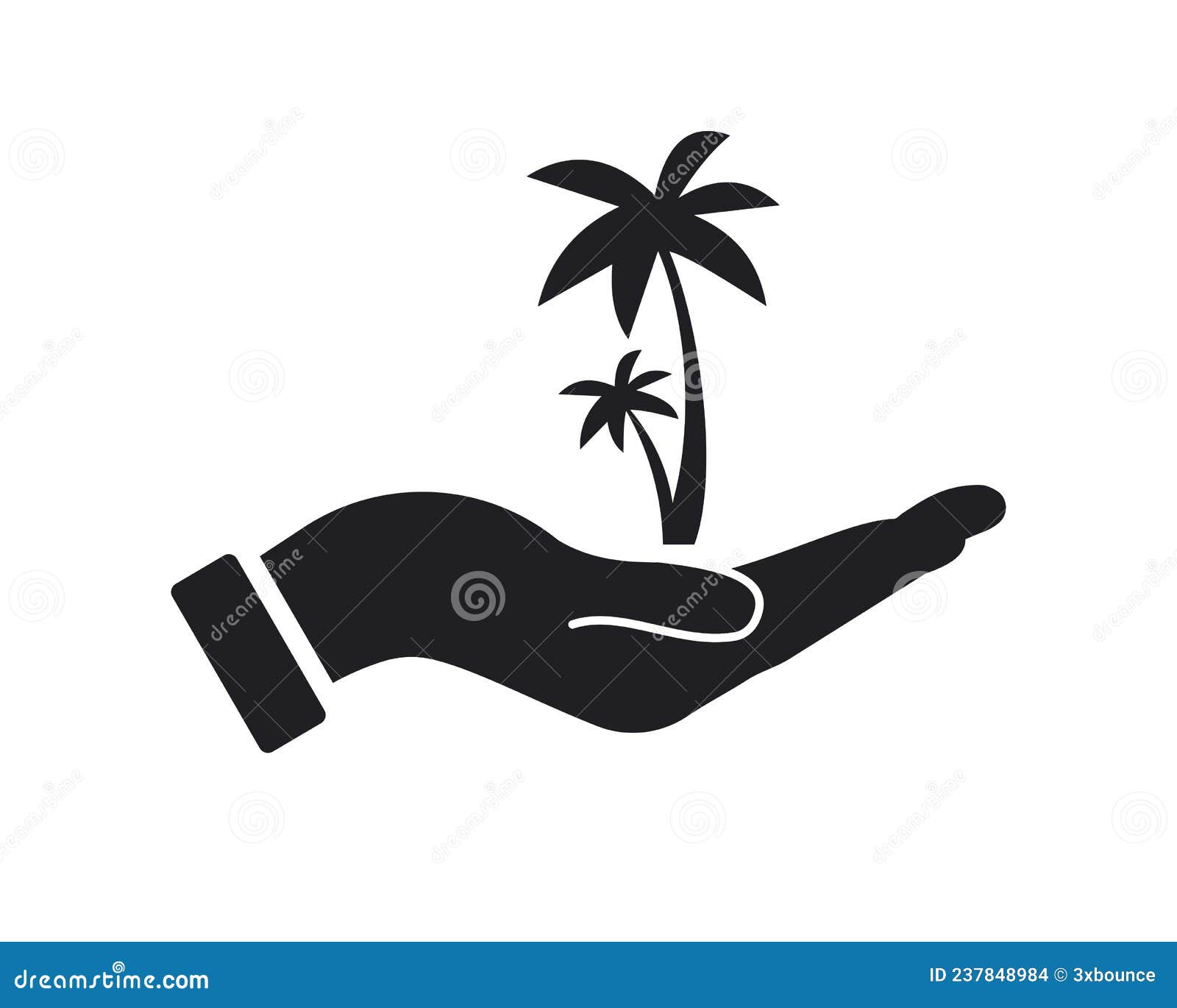 Hand Plam Logo Design. Plam Logo with Hand Concept Vector Stock Vector ...