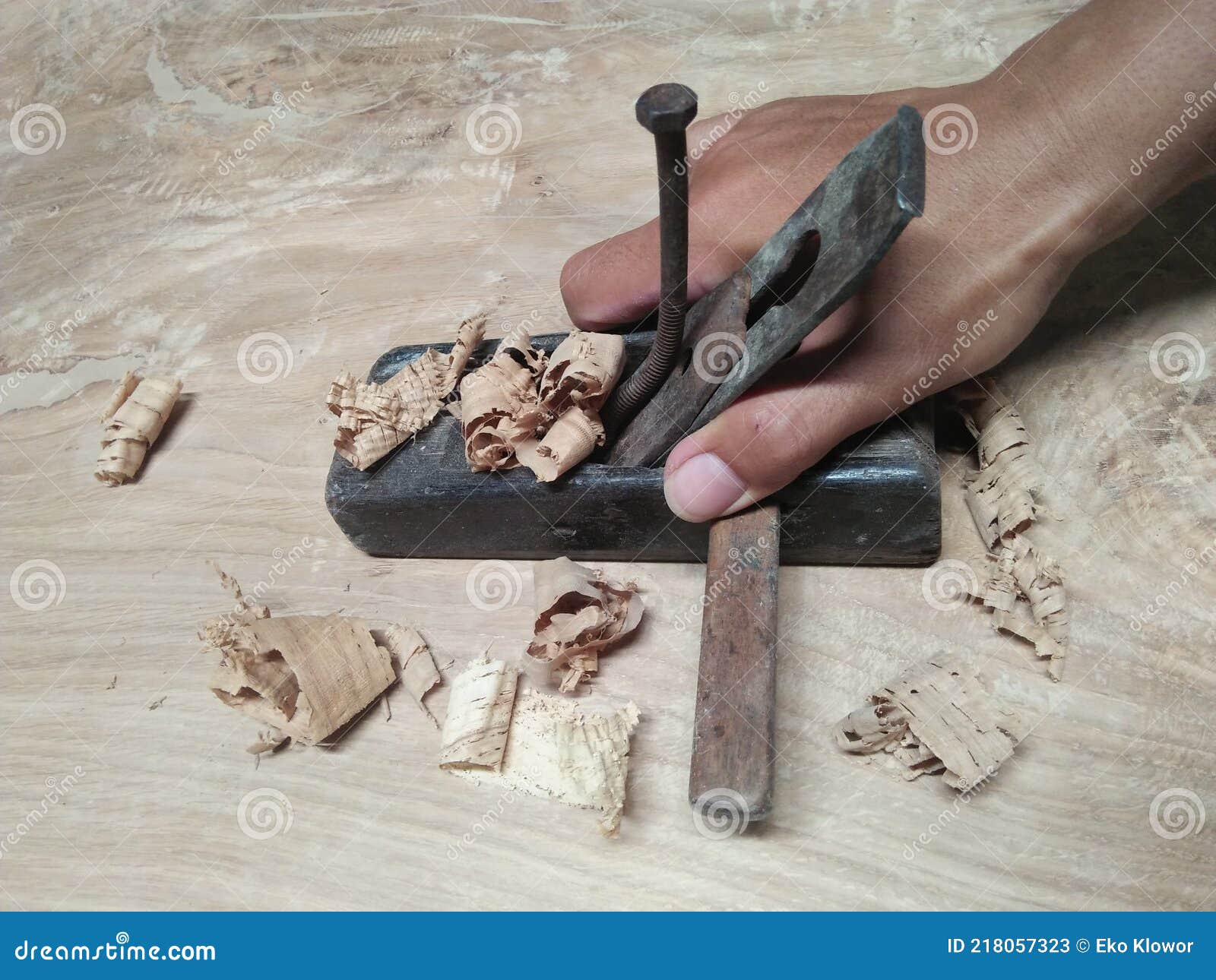Hand Planer One of the Traditional Carpentry Tools Stock Image - Image ...