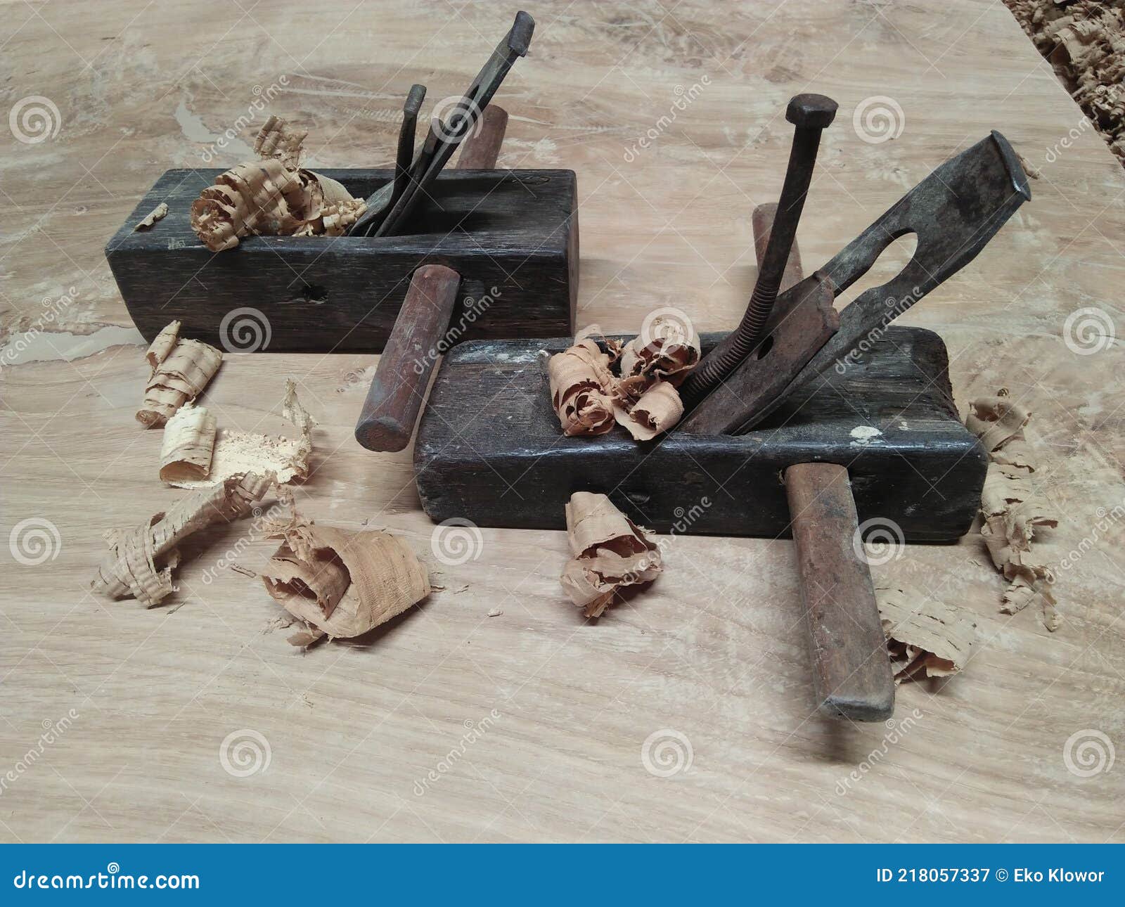 Two Hand Planer the Traditional Carpentry Tools Stock Image - Image of ...