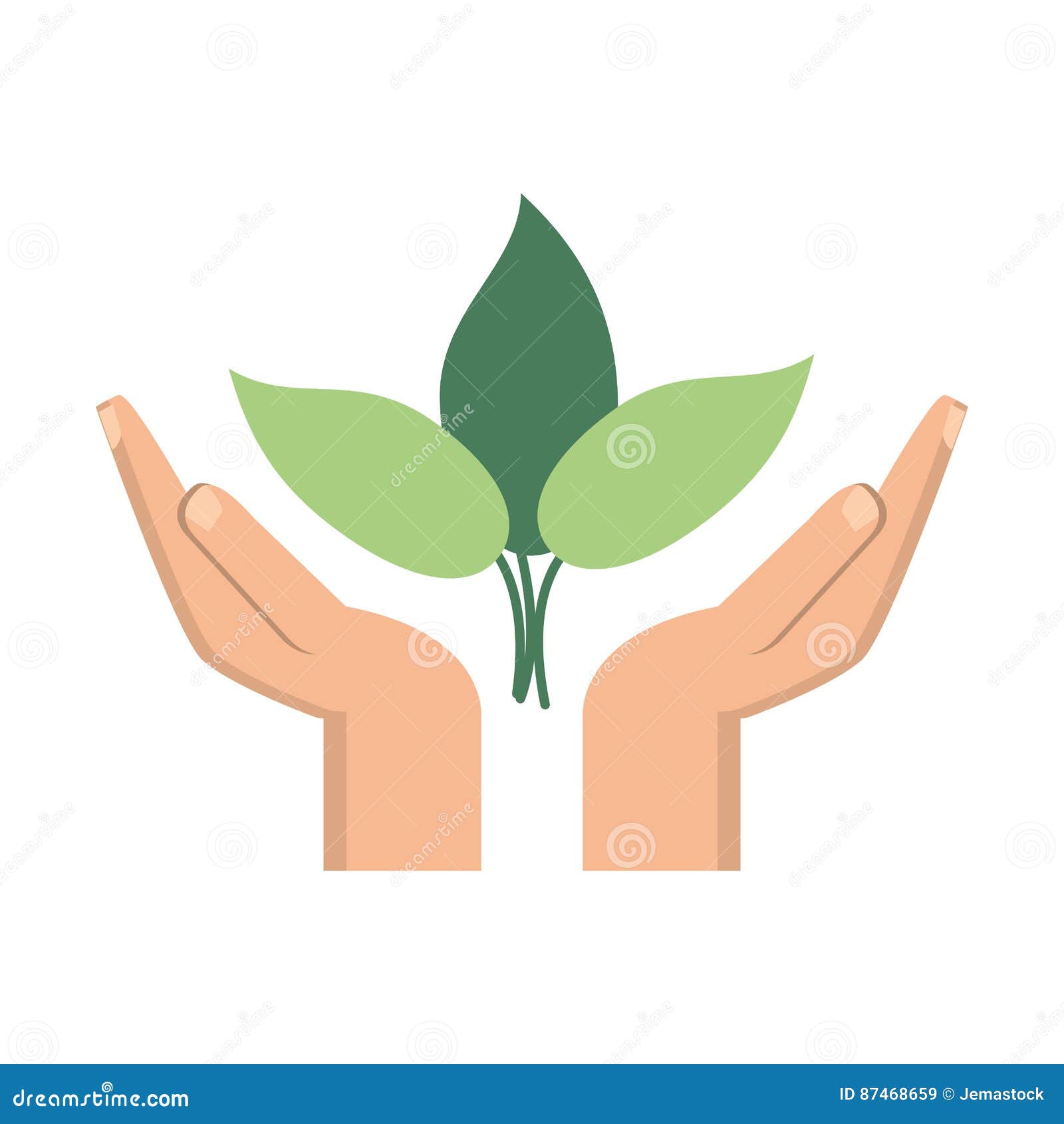 Hand Plant Environment Icon Stock Vector - Illustration of ecology ...