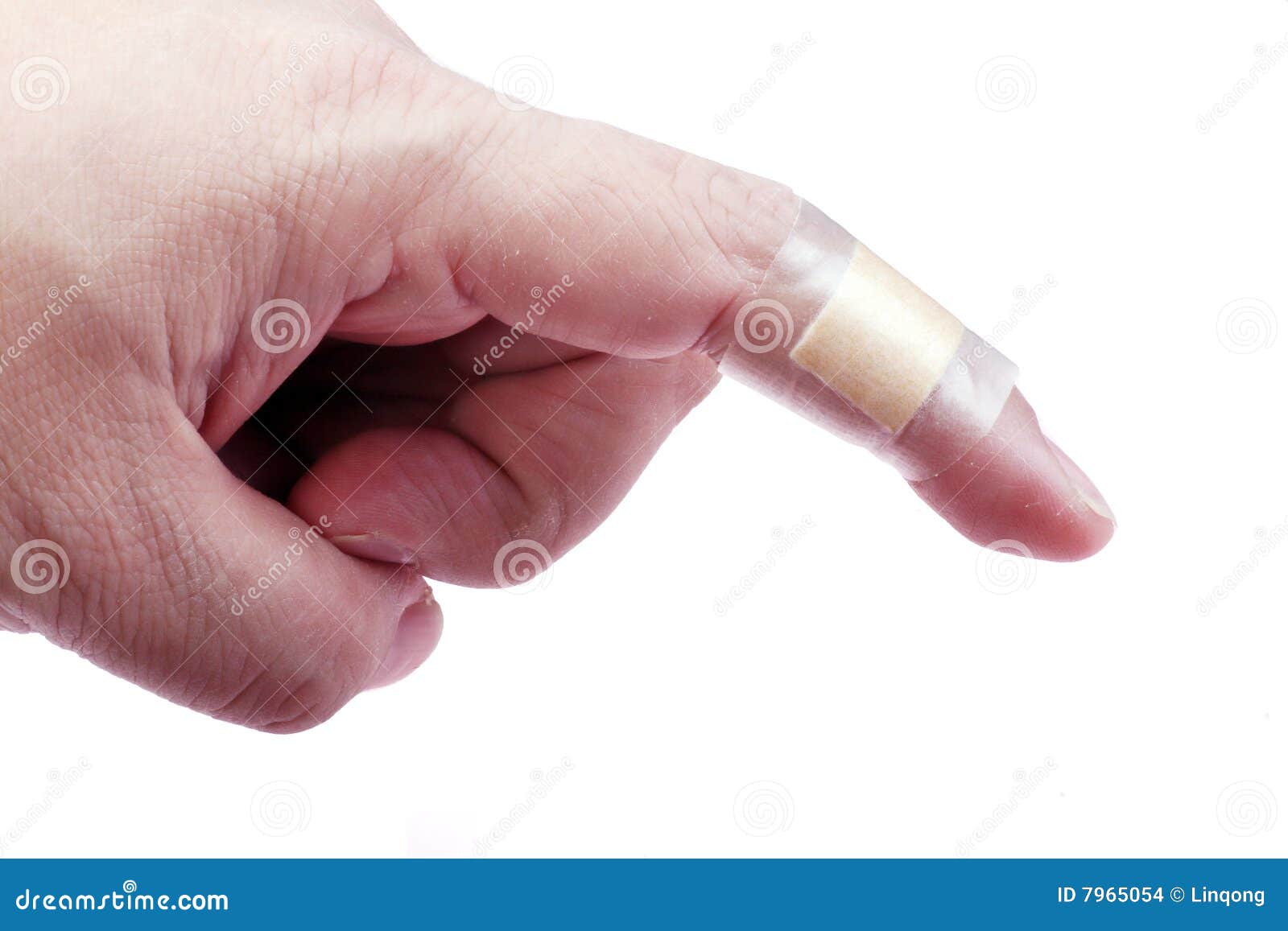 Hand with plaster stock photo. Image of caring, wounded - 7965054