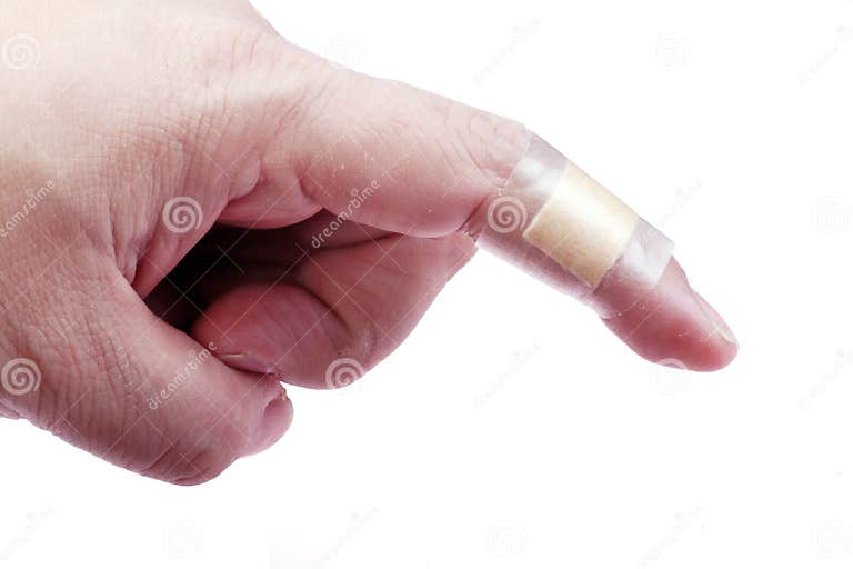 Hand with plaster stock photo. Image of caring, wounded - 7965054