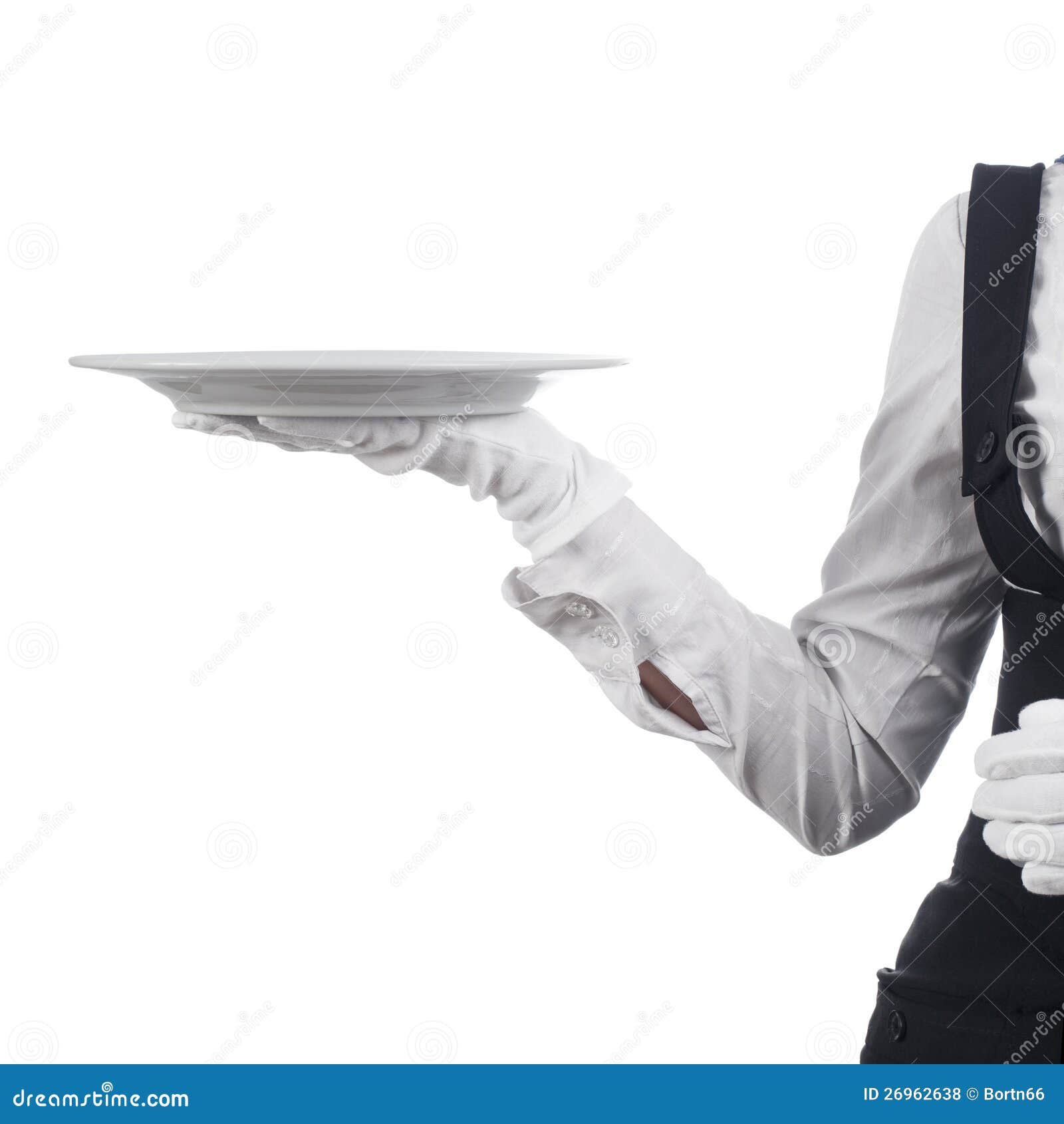 Hand with a plate stock photo. Image of white, beautiful - 26962638