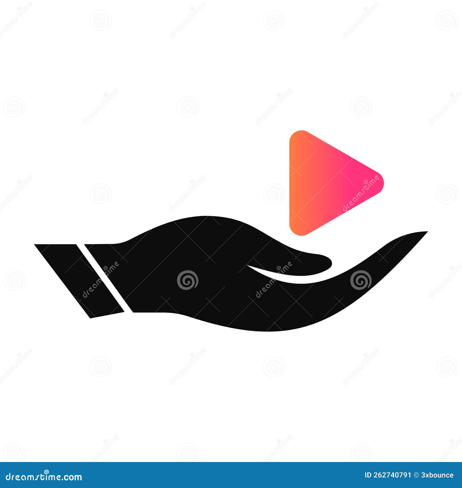 Hand Play Logo Design. Play Logo with Hand Concept Vector Stock Vector ...