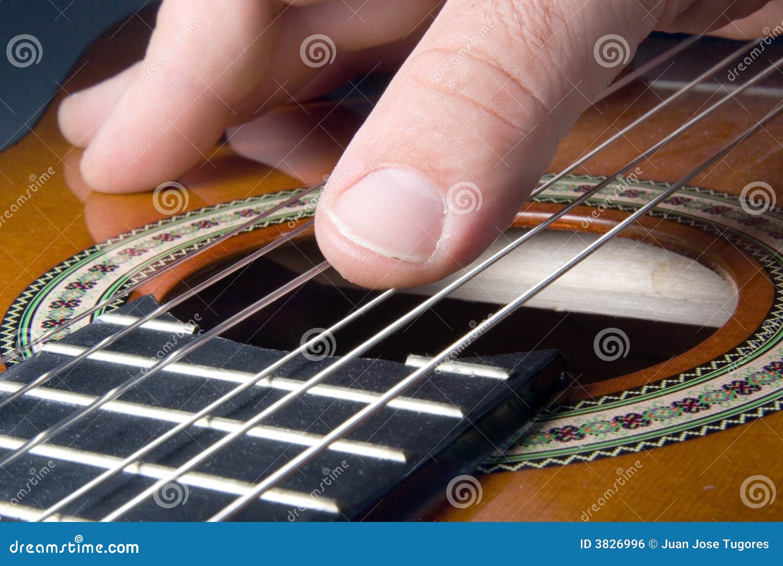 Hand playing guitar stock photo. Image of string, white - 3826996