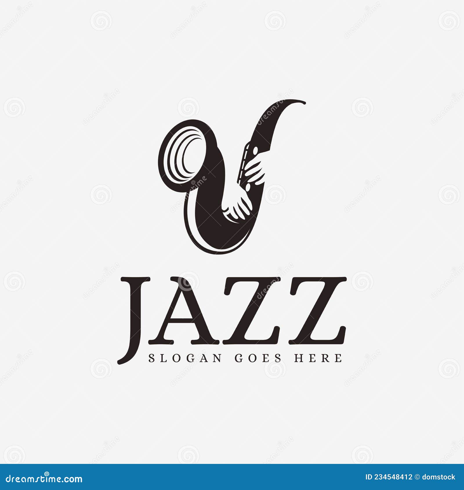 Jazz Logo Font, Fashion Minimal Alphabet, Elegant Typeface. Bold High ...